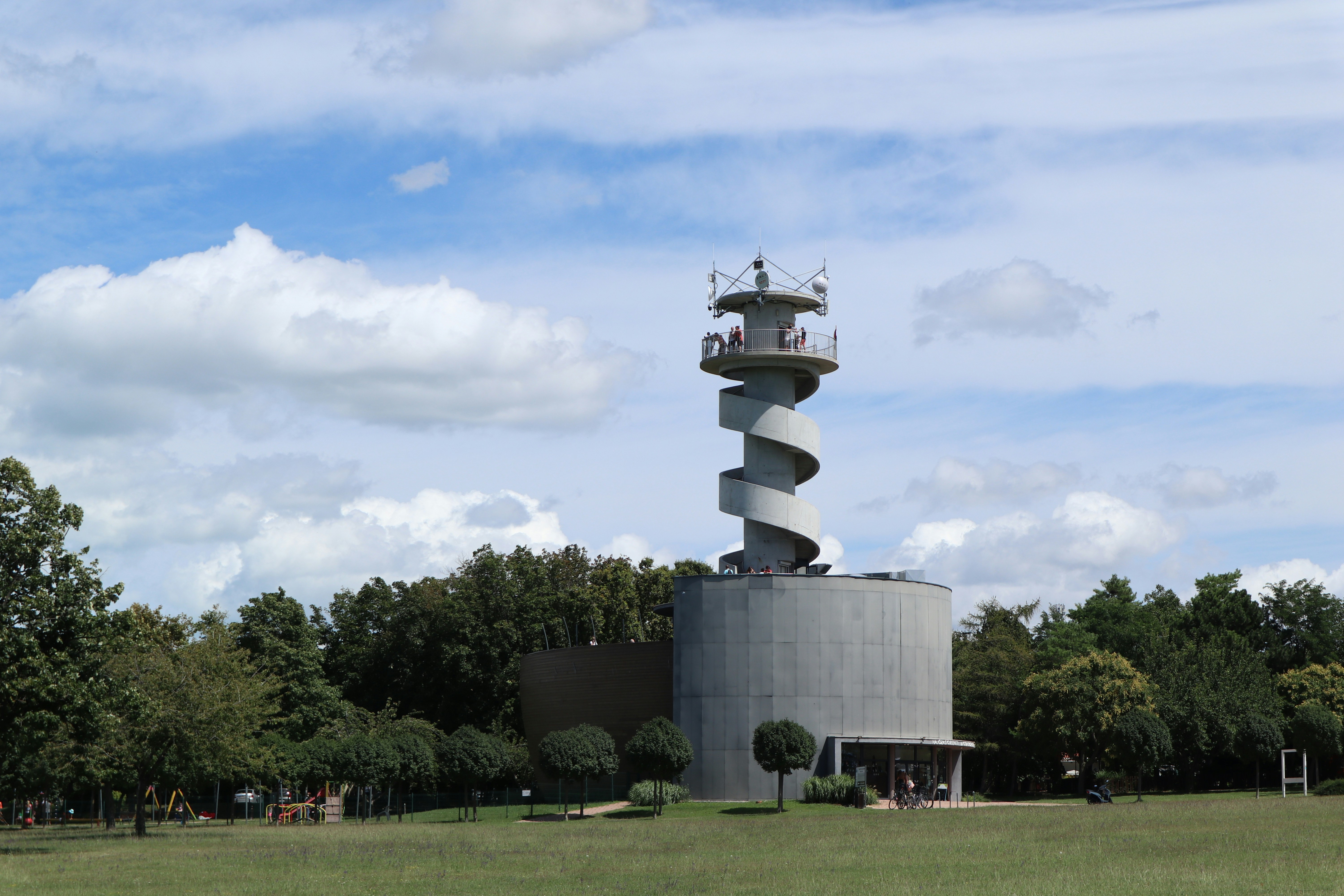Spiral Sentinel in a Sunlit Park
