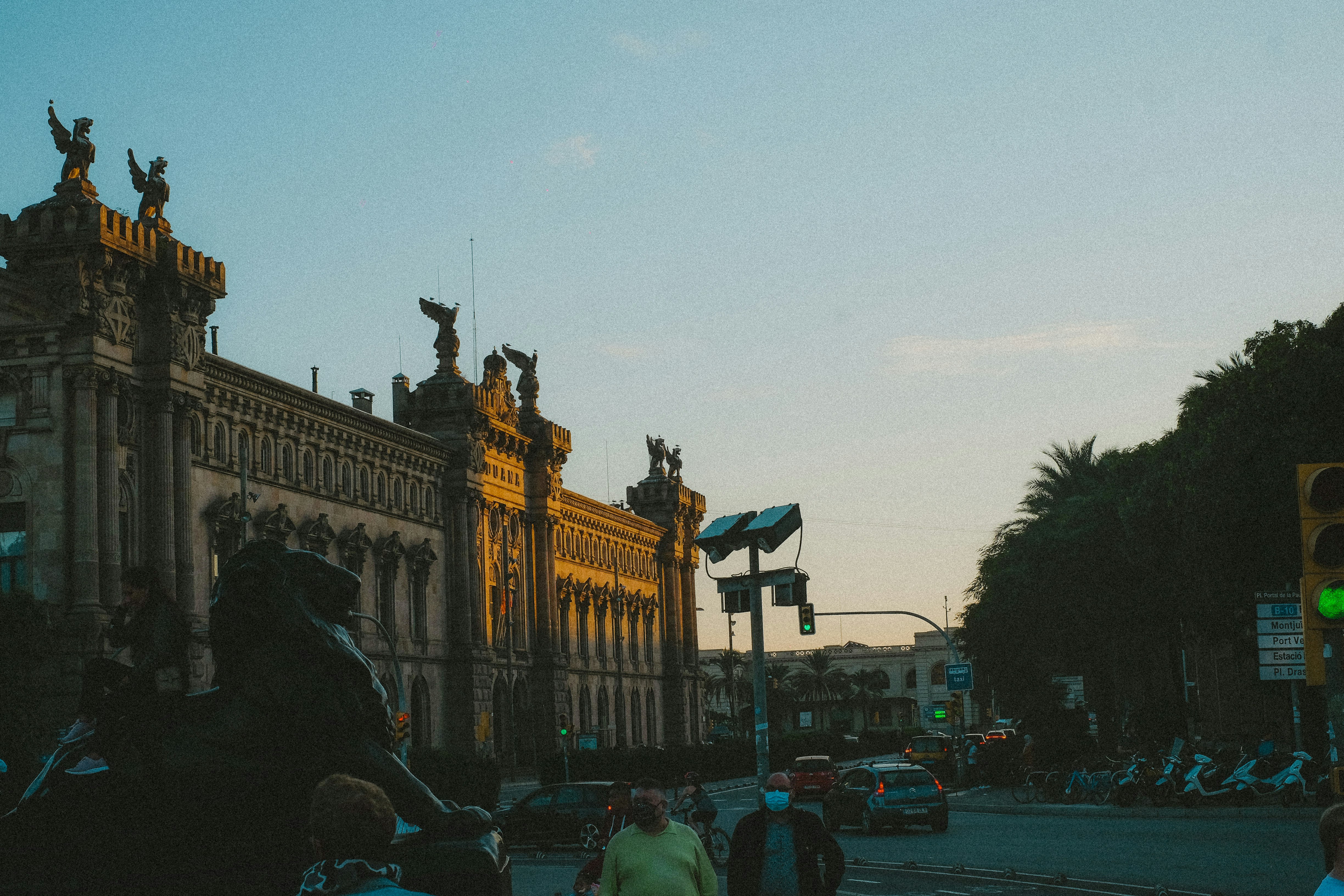 A sunset in Barcelona