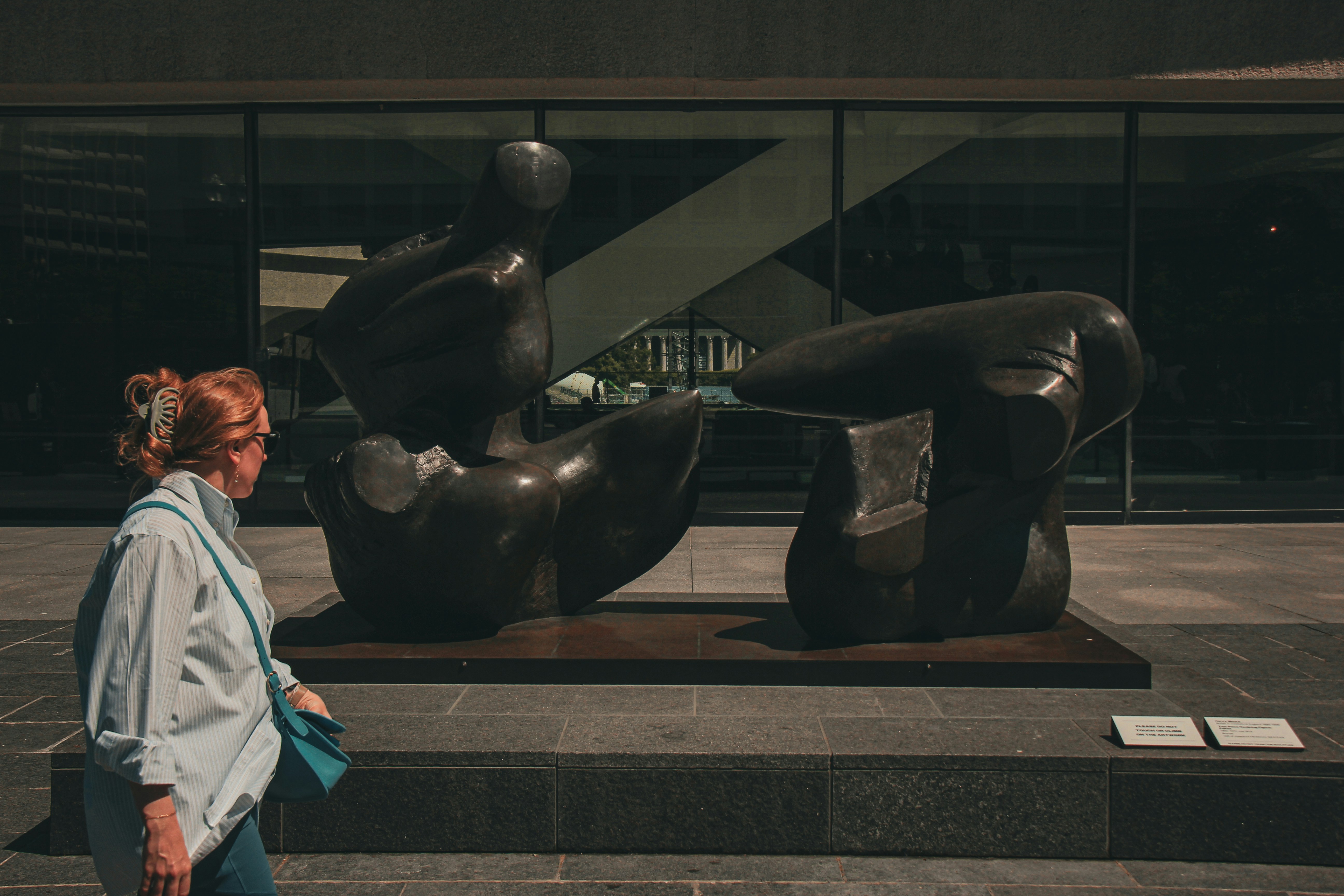 Walkway of Quiet Contradictions: A Visitor and the Abstract Giants