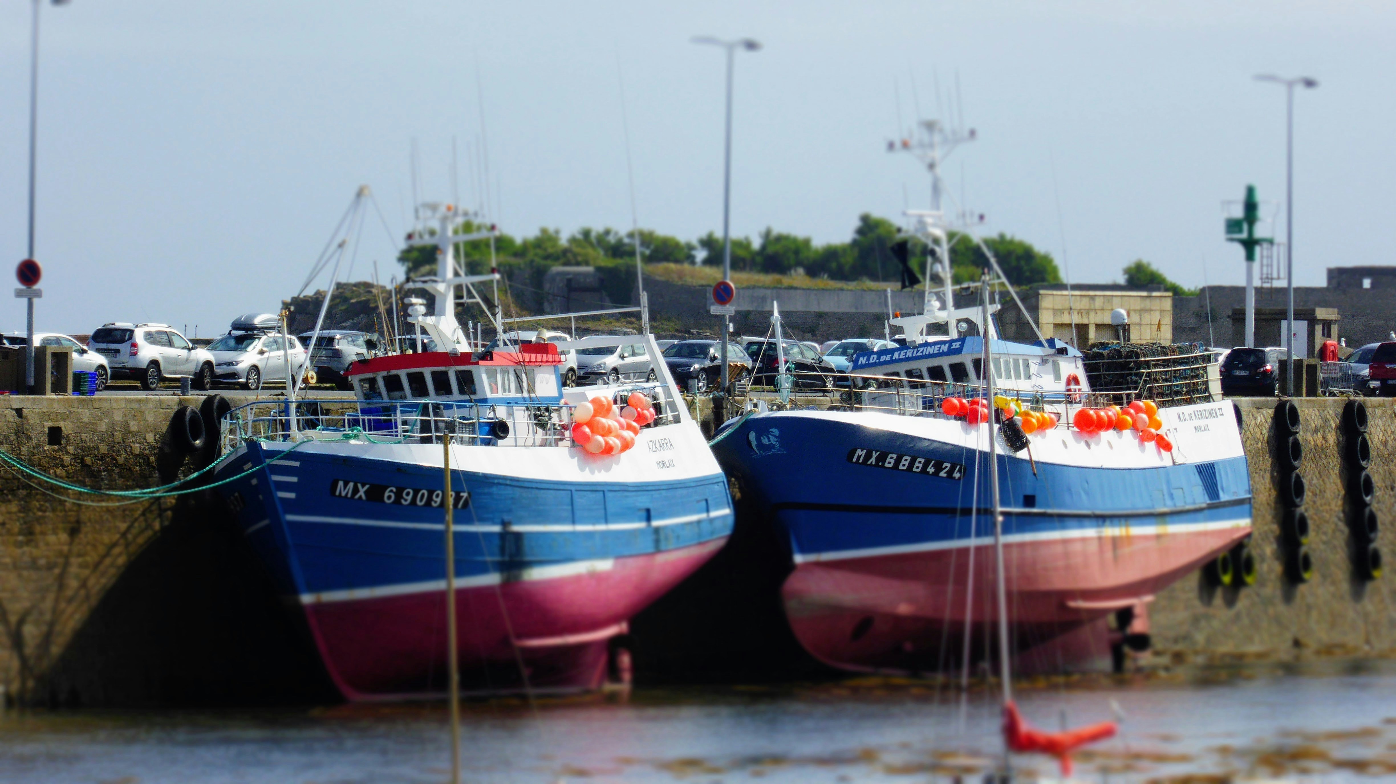 Trawlers standing in the harbor — 2024