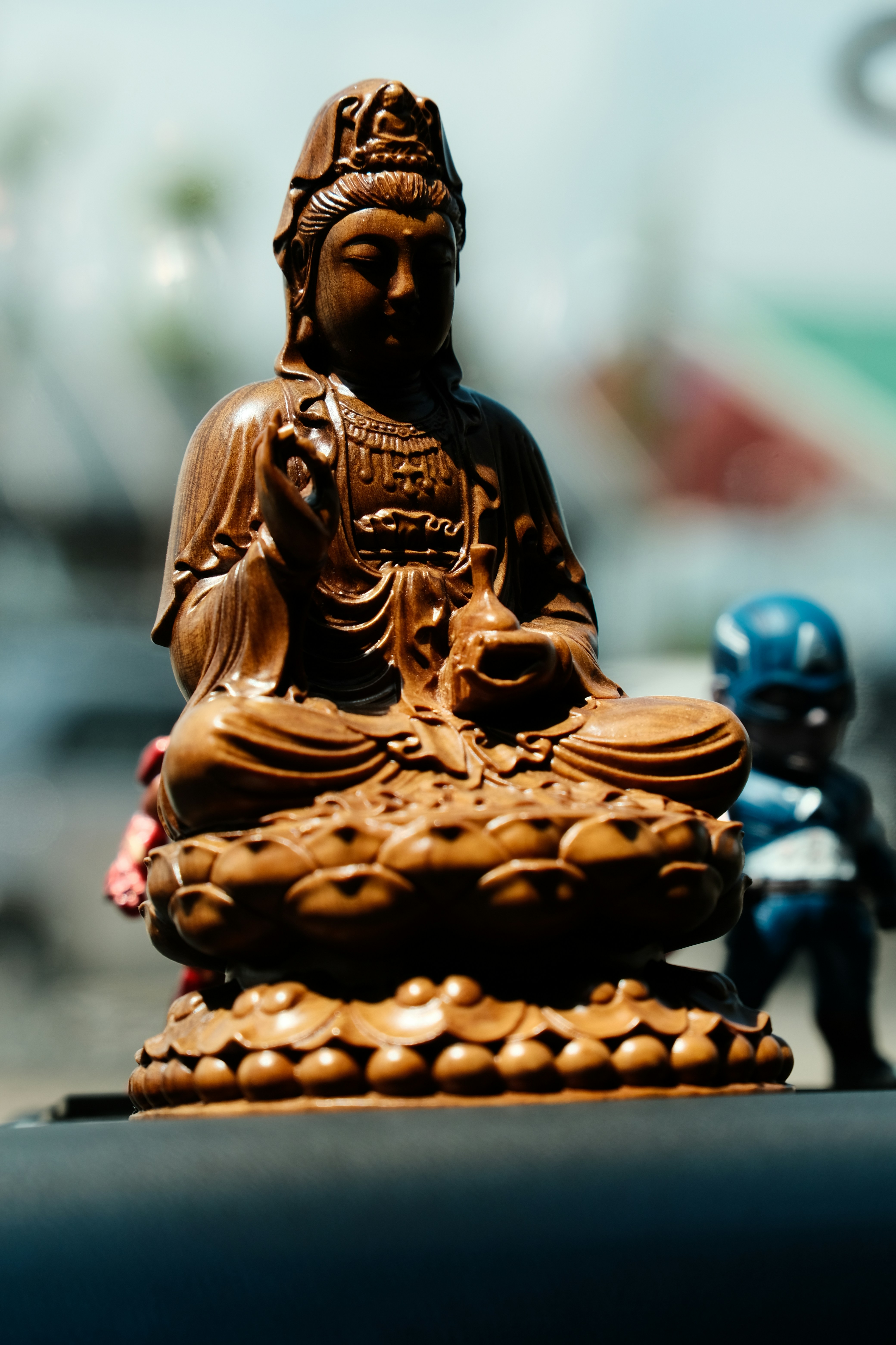 Sculpted Serenity in City Blur