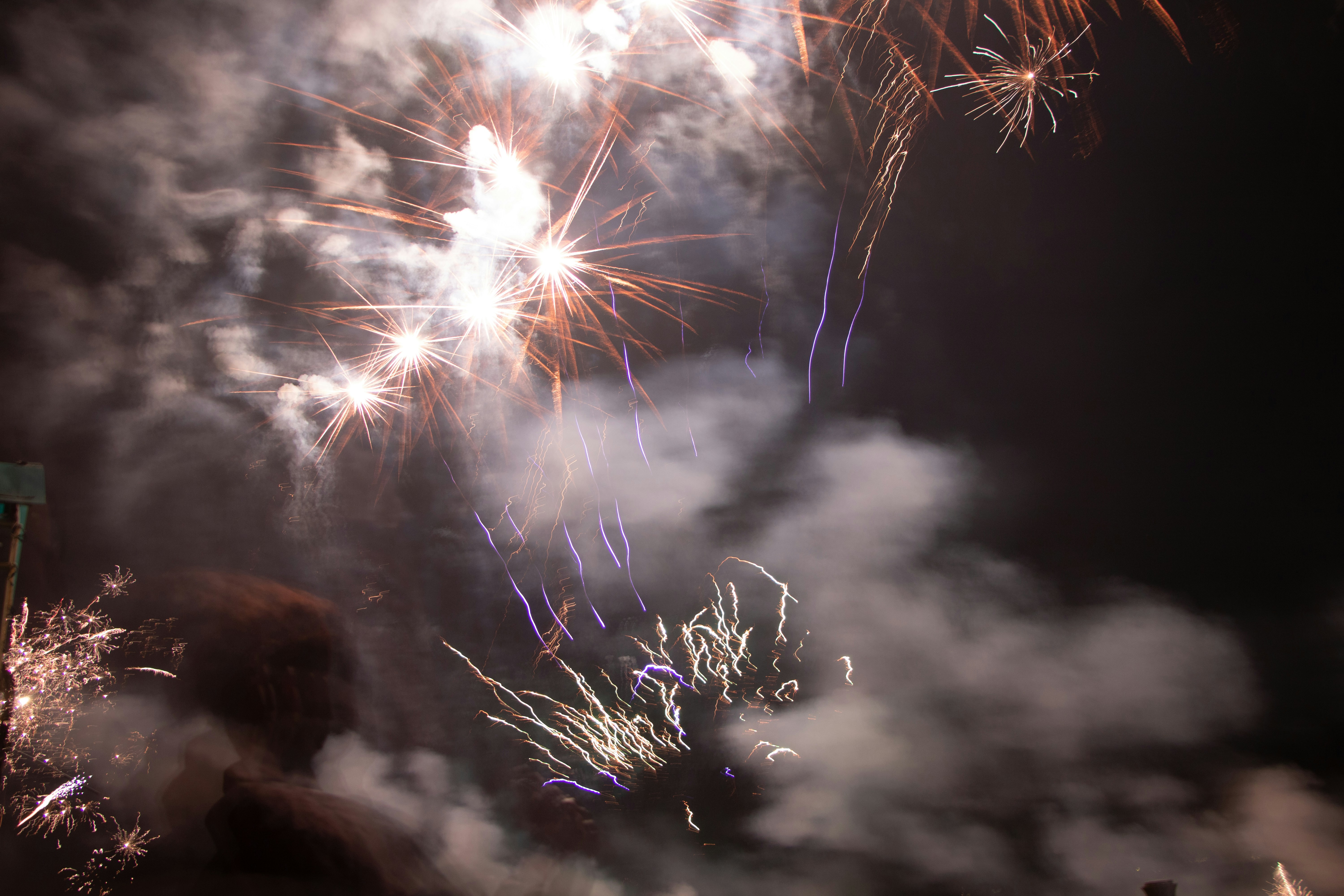 A bunch of fireworks that are in the sky photo – Free Fireworks Image ...