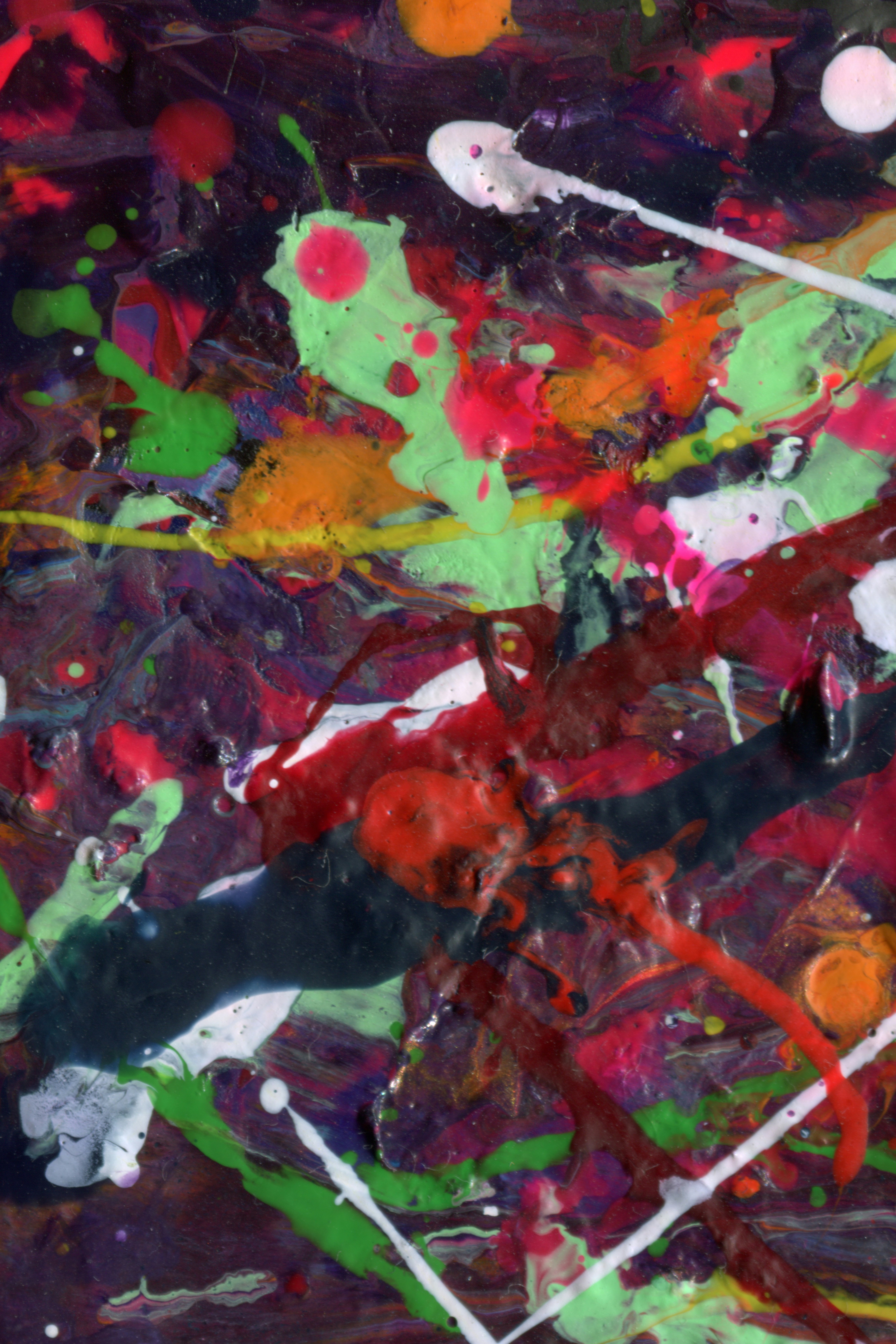 A painting with lots of different colors on it photo – Free Art Image ...