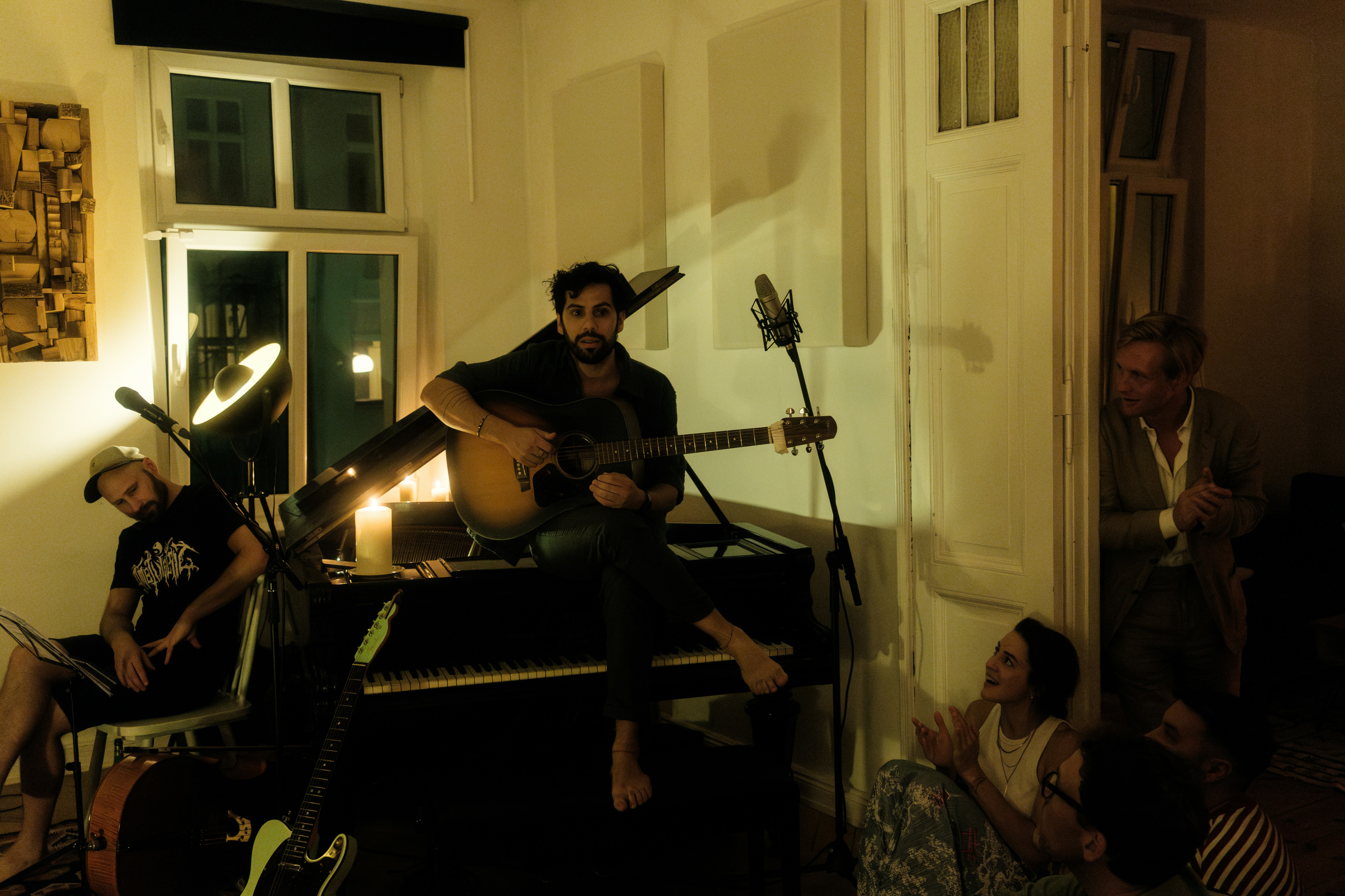Midnight Jam in a Cozy Studio