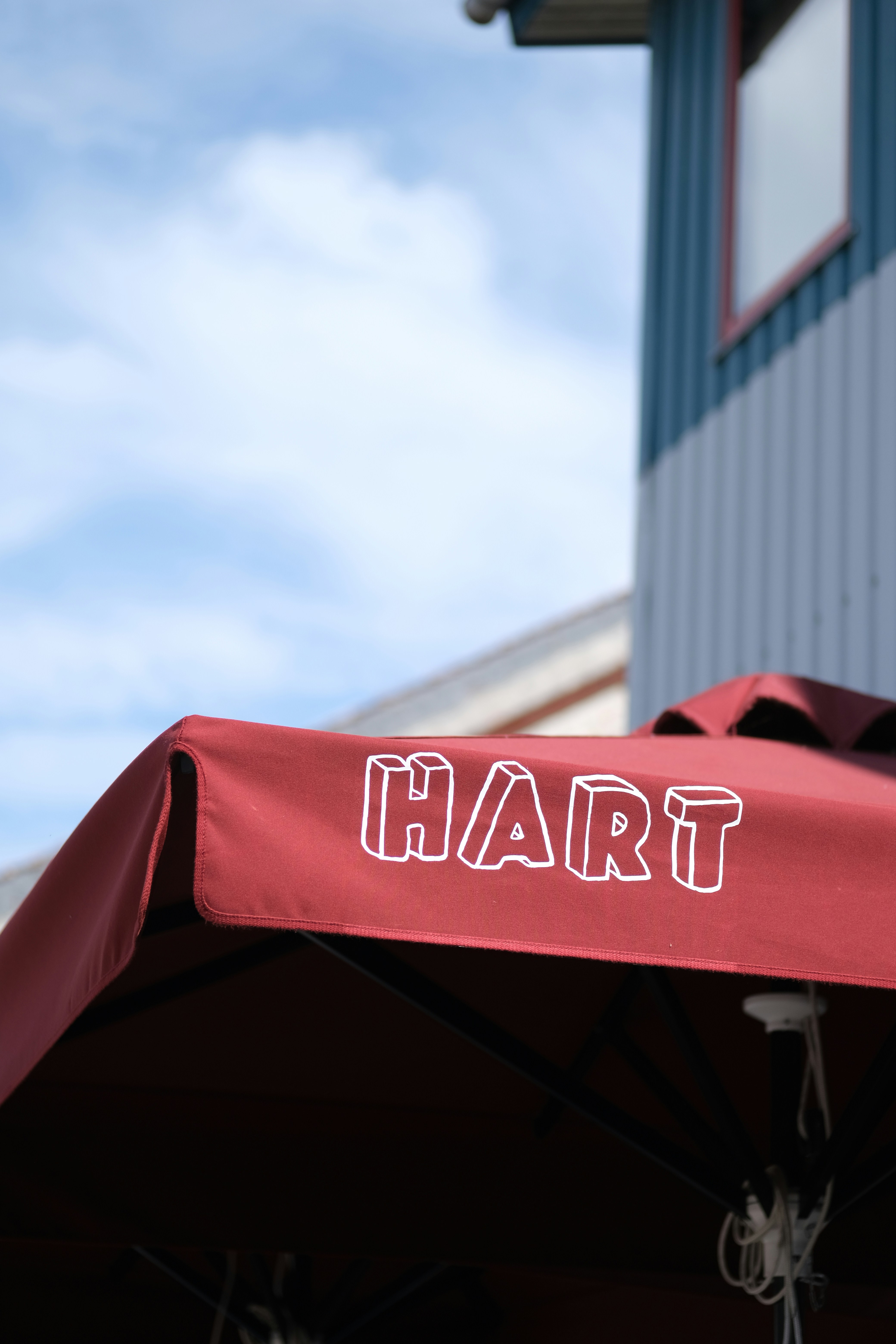 A red umbrella with the word hart on it photo – Free Text Image on Unsplash