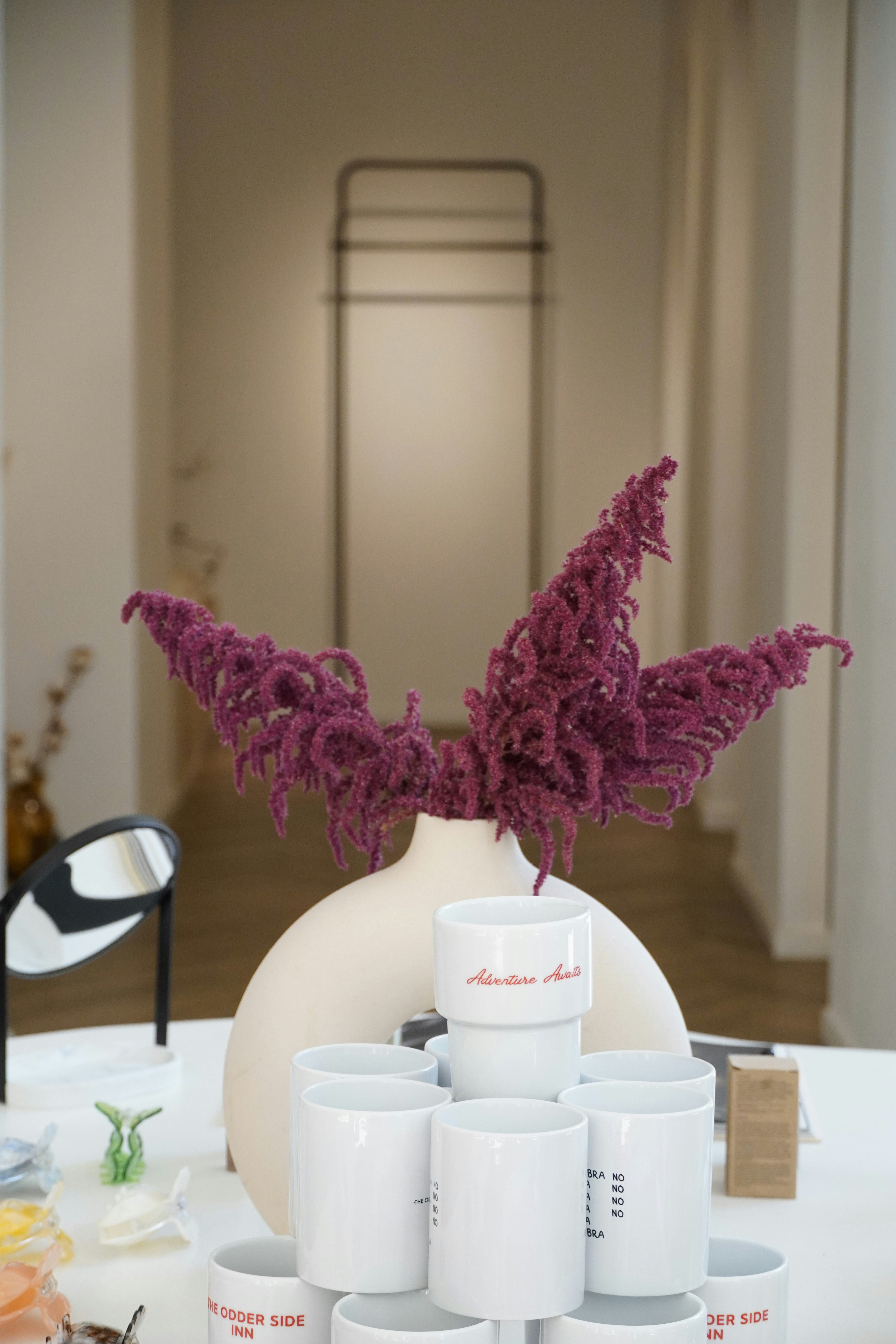 Amaranth Serenade in a Minimalist Still Life