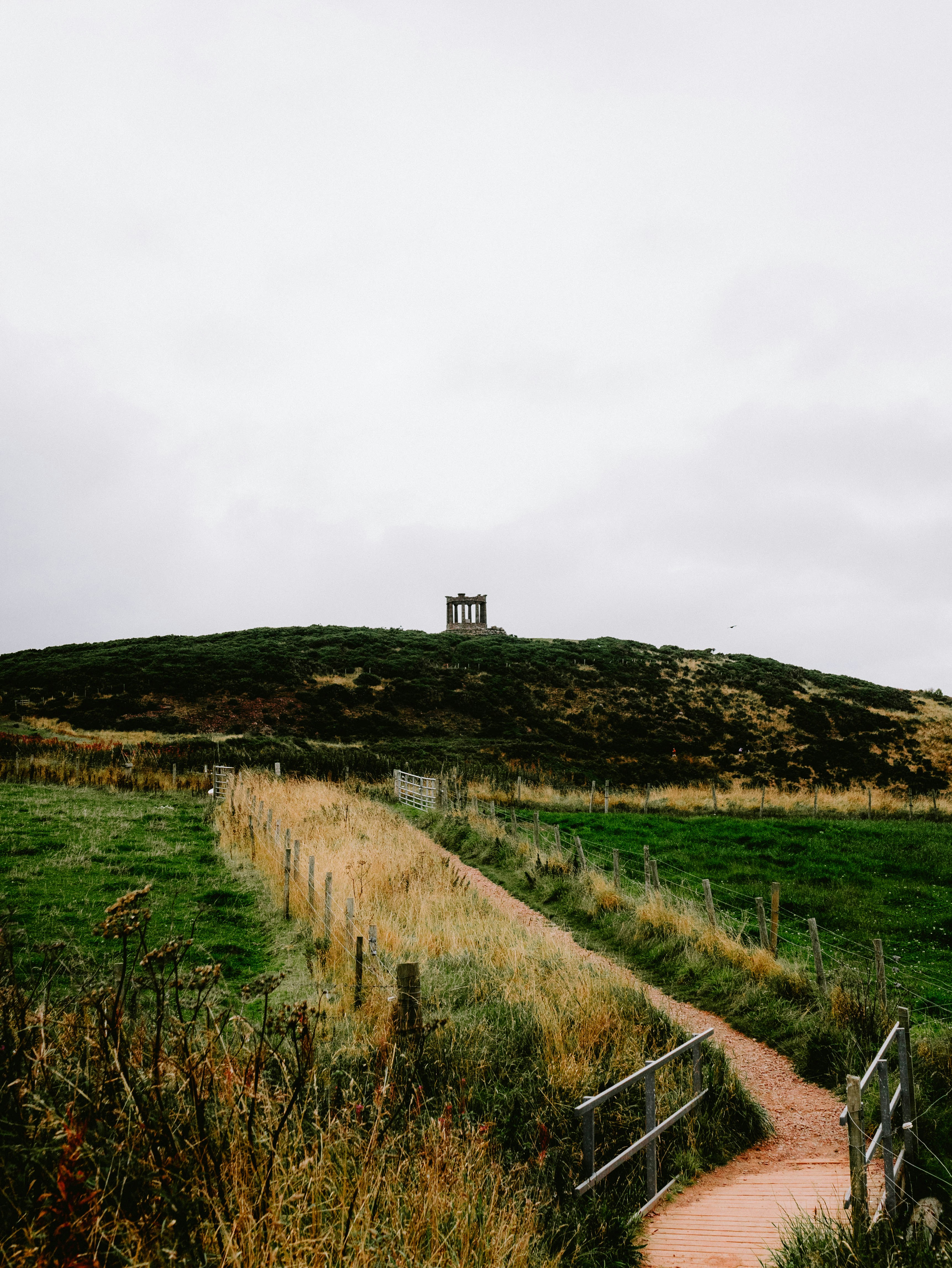 Hilltop Ruin and the Winding Moor Path