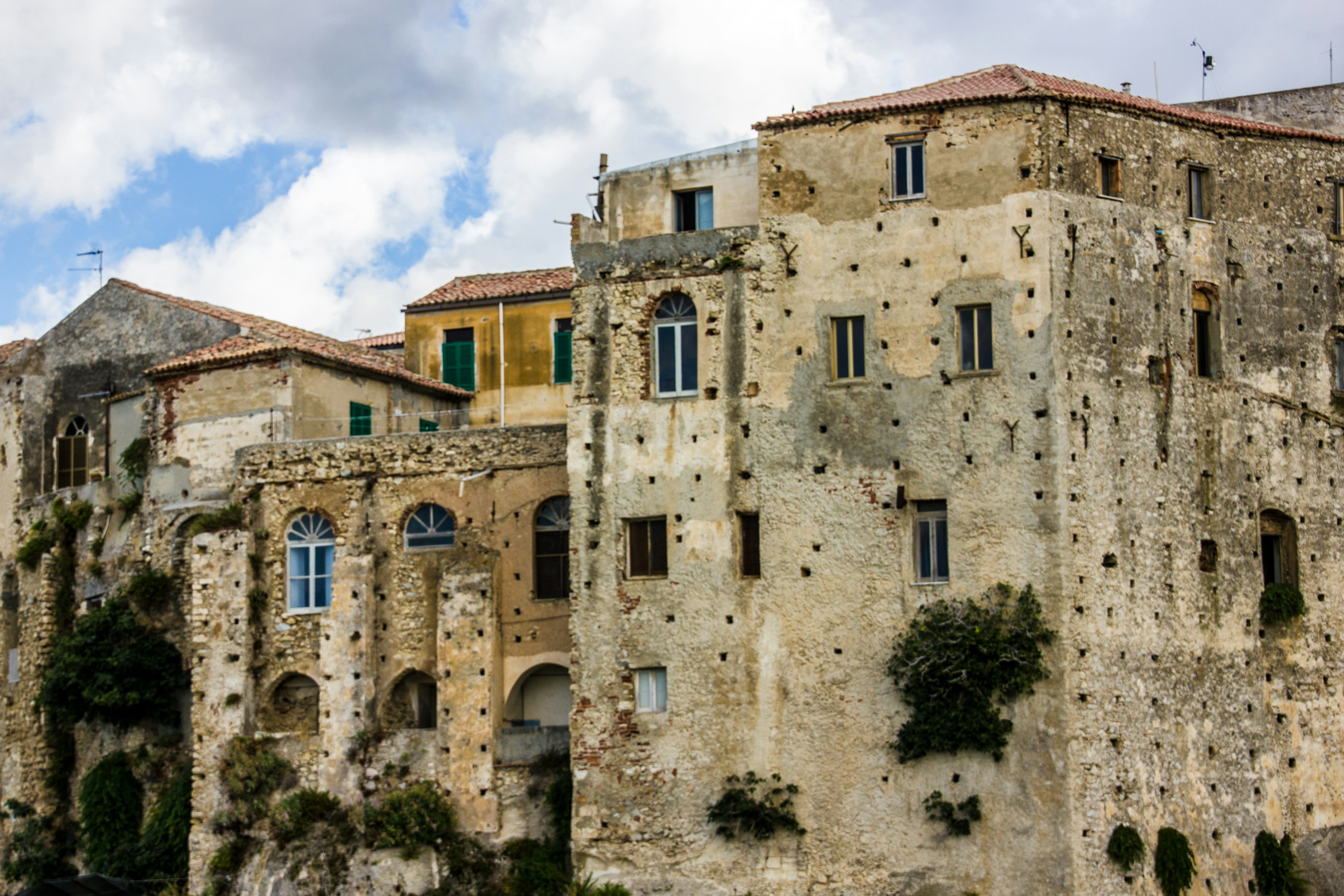 Ivied Limestone Bastion Bathing in Afternoon Light