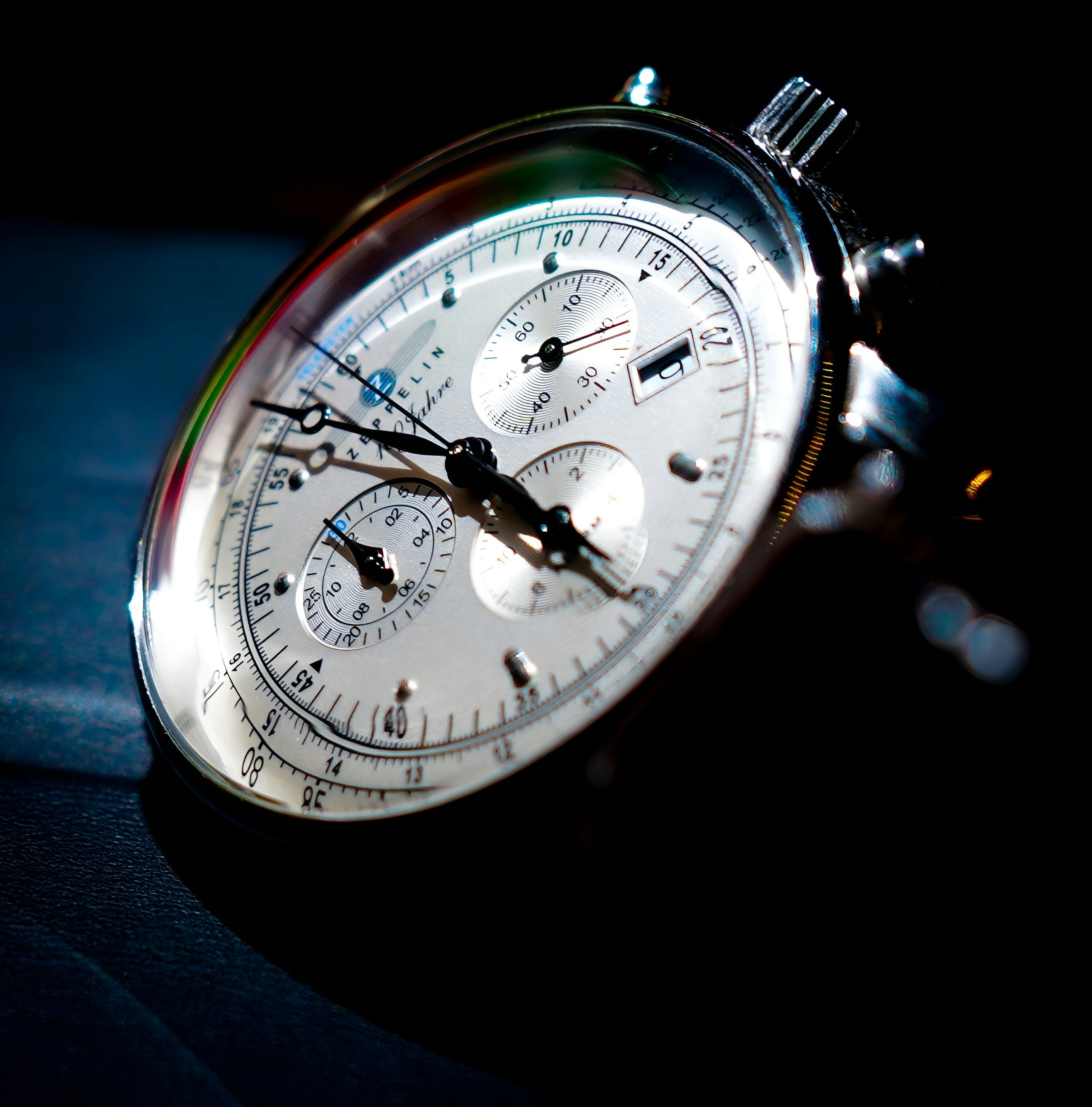 A close up of a watch on a black surface photo – Free Székesfehérvár ...