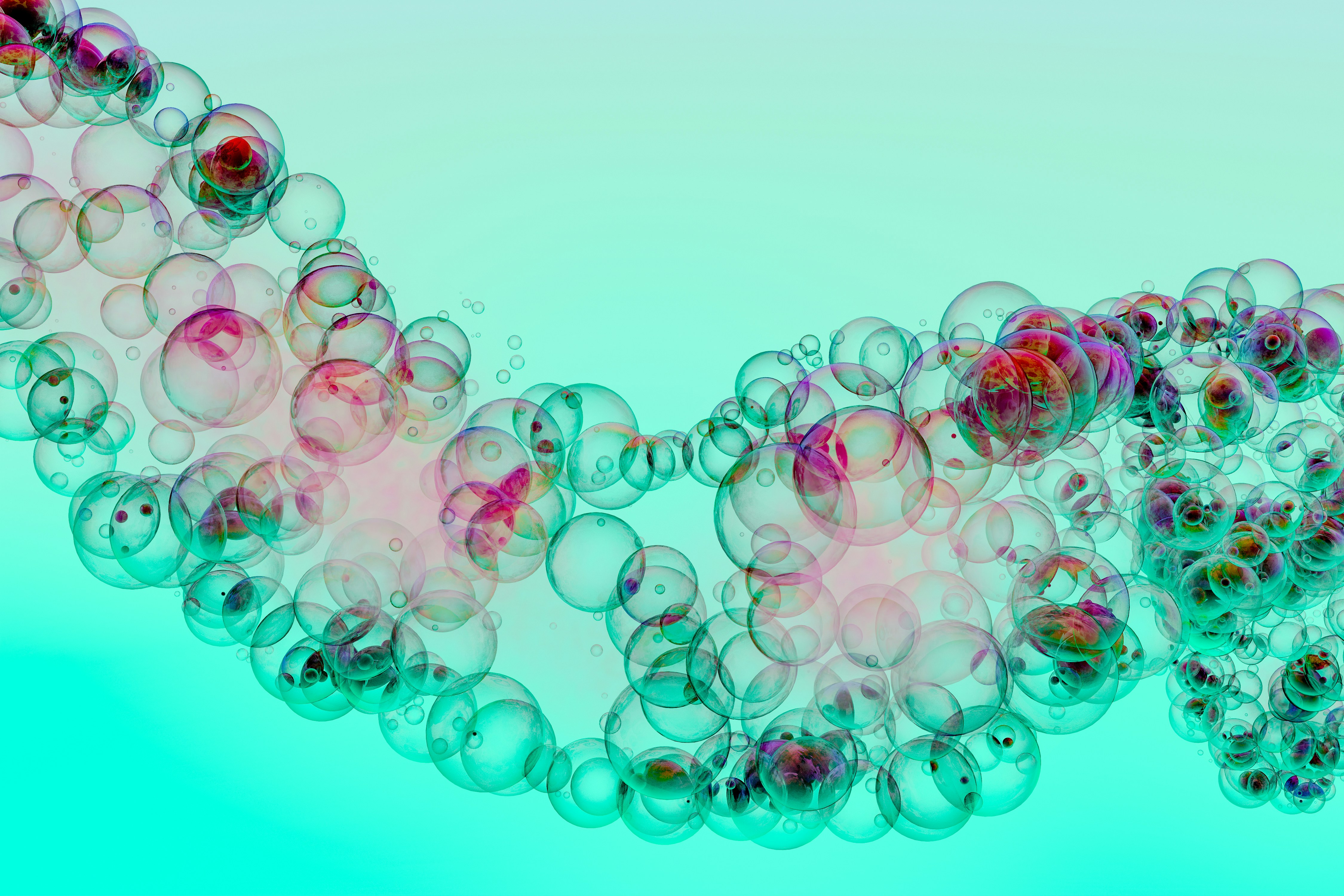 A group of bubbles floating in the air photo – Free Texture Image on ...