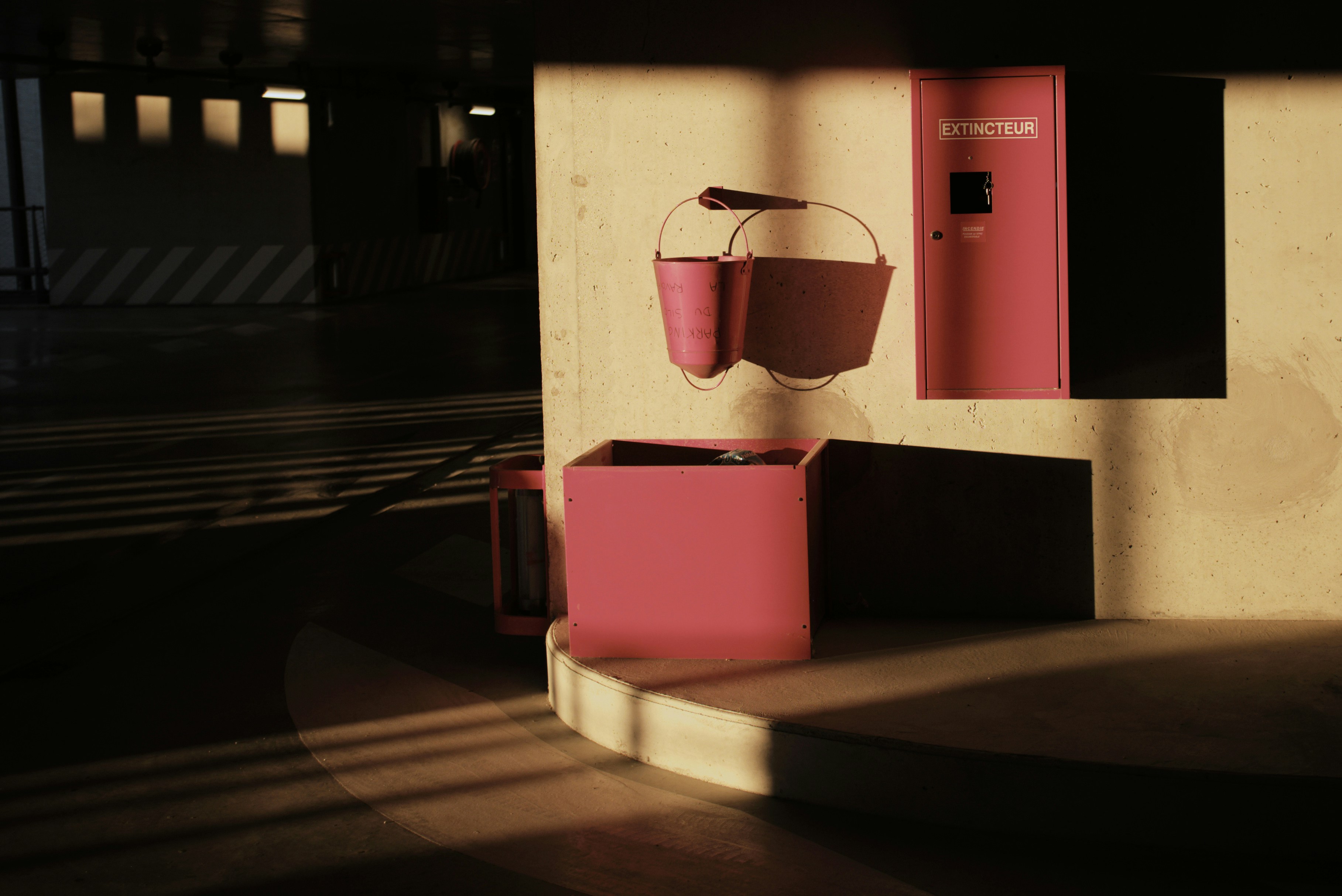 A room with a bunch of buckets and a phone photo – Free Emergency Image ...