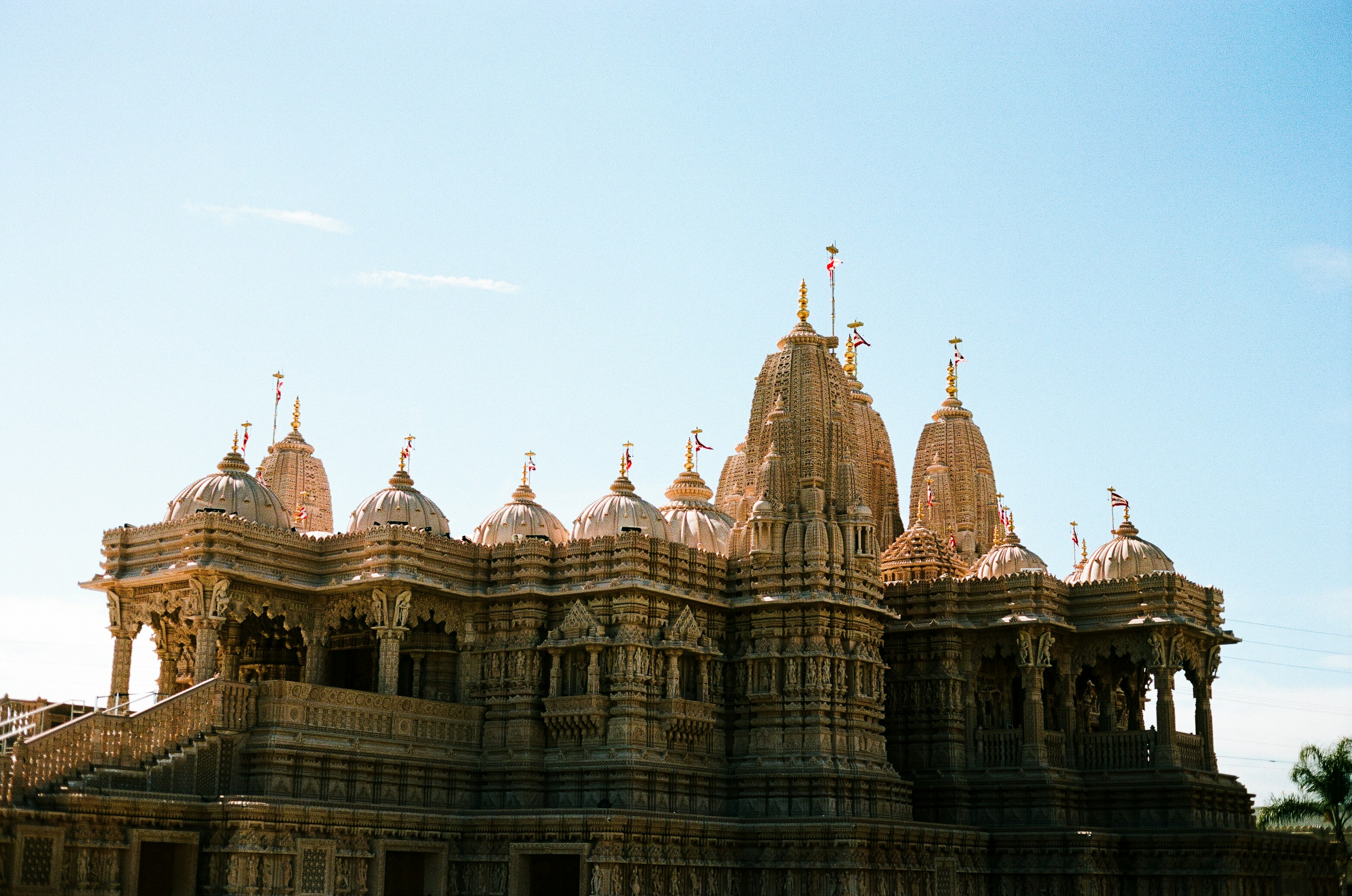 A large building with many spires on top of it photo – Free Baps shri ...