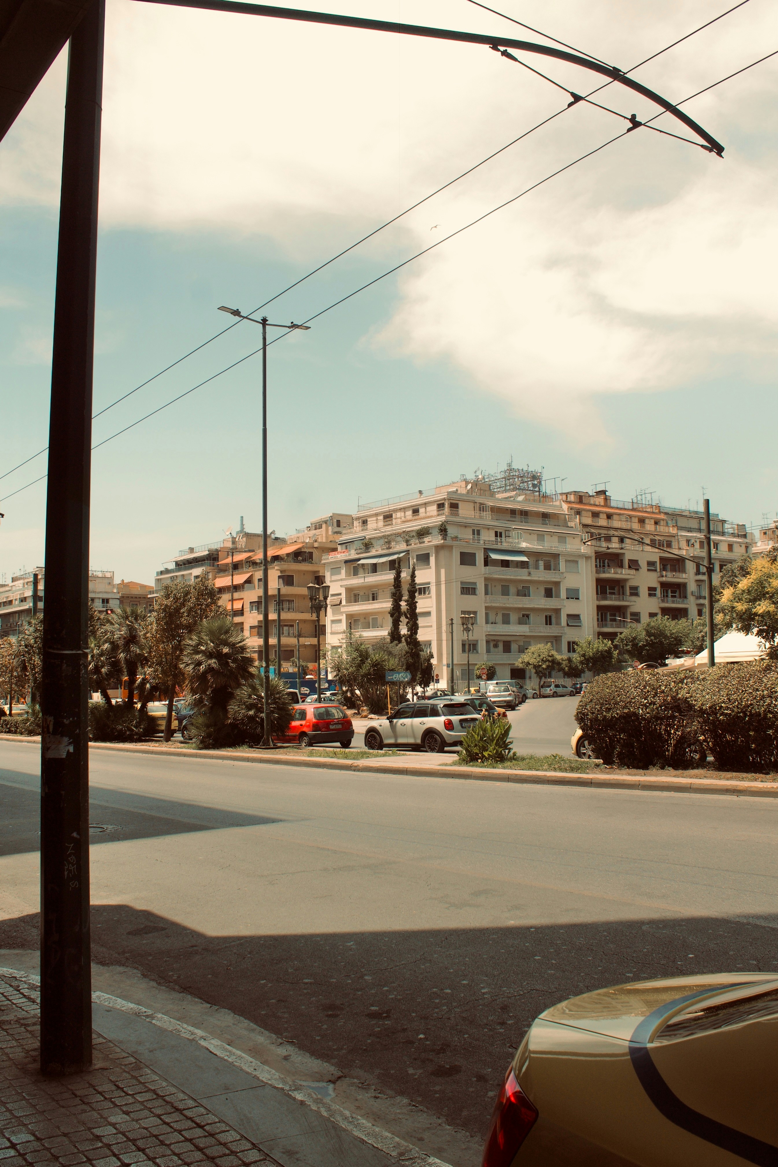 A view of a city street from a distance photo – Free Streets Image on ...