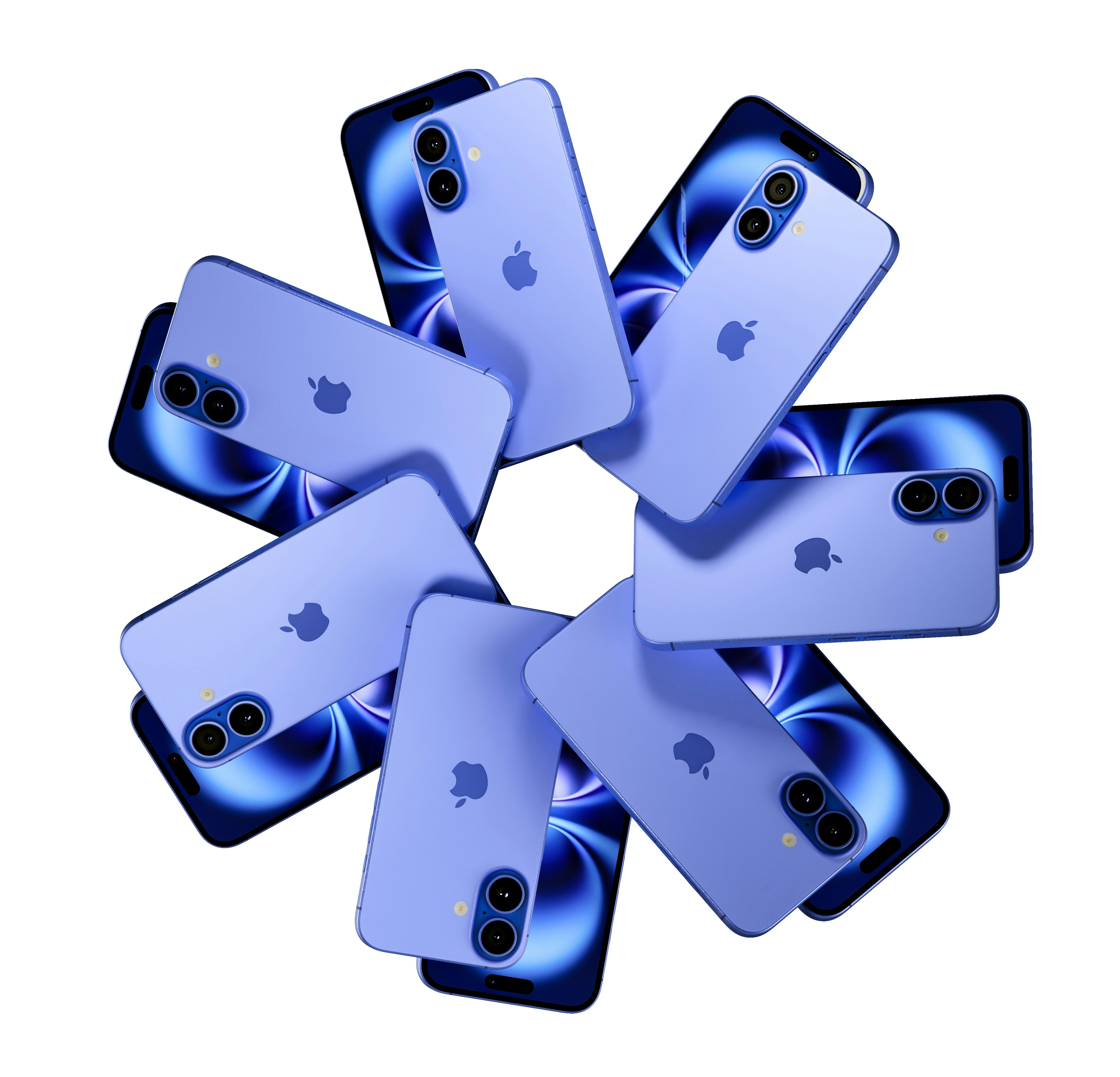 A group of six cell phones sitting next to each other photo – Free ...