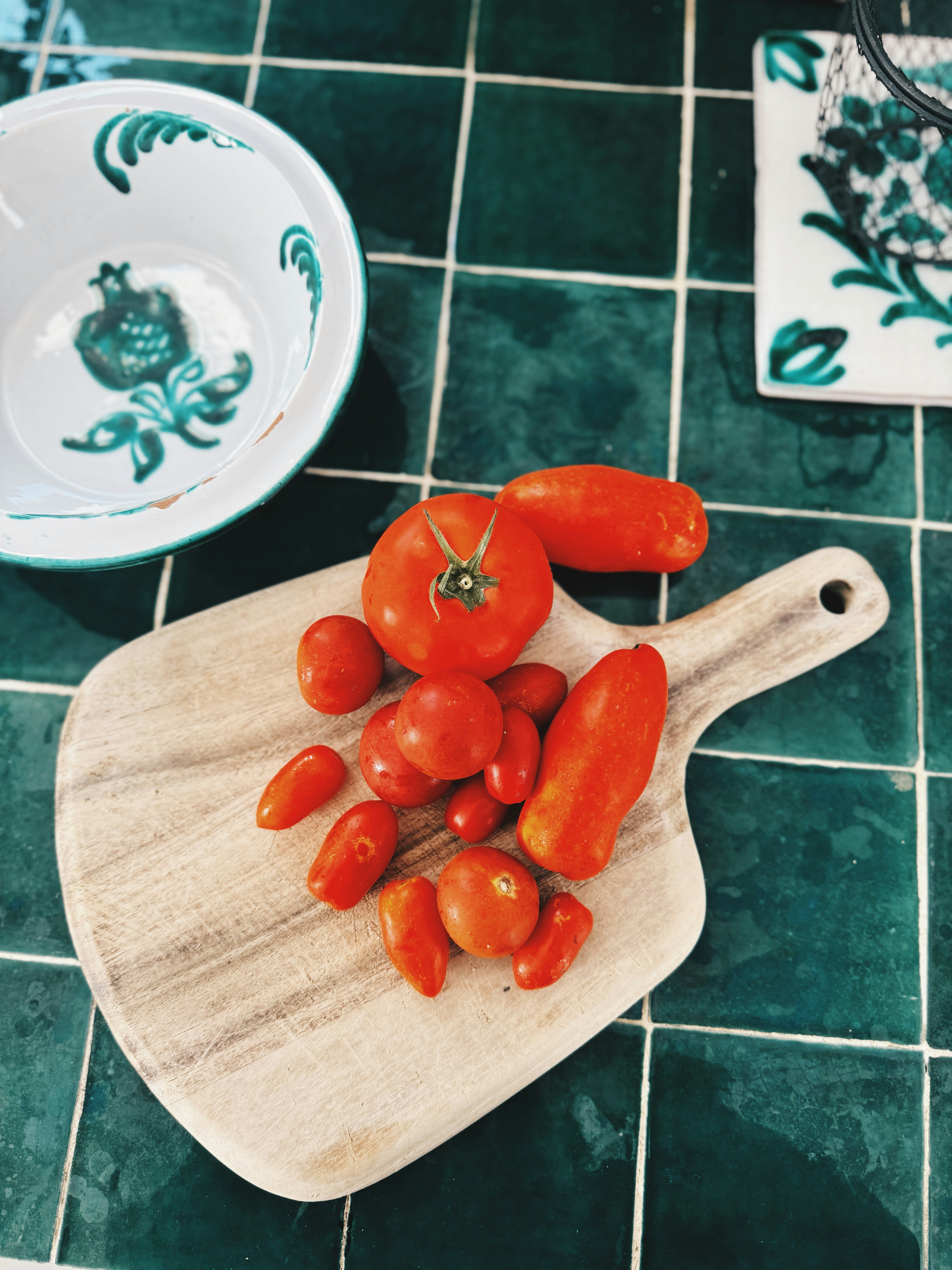 Crimson Harvest on a Rustic Cutting Board