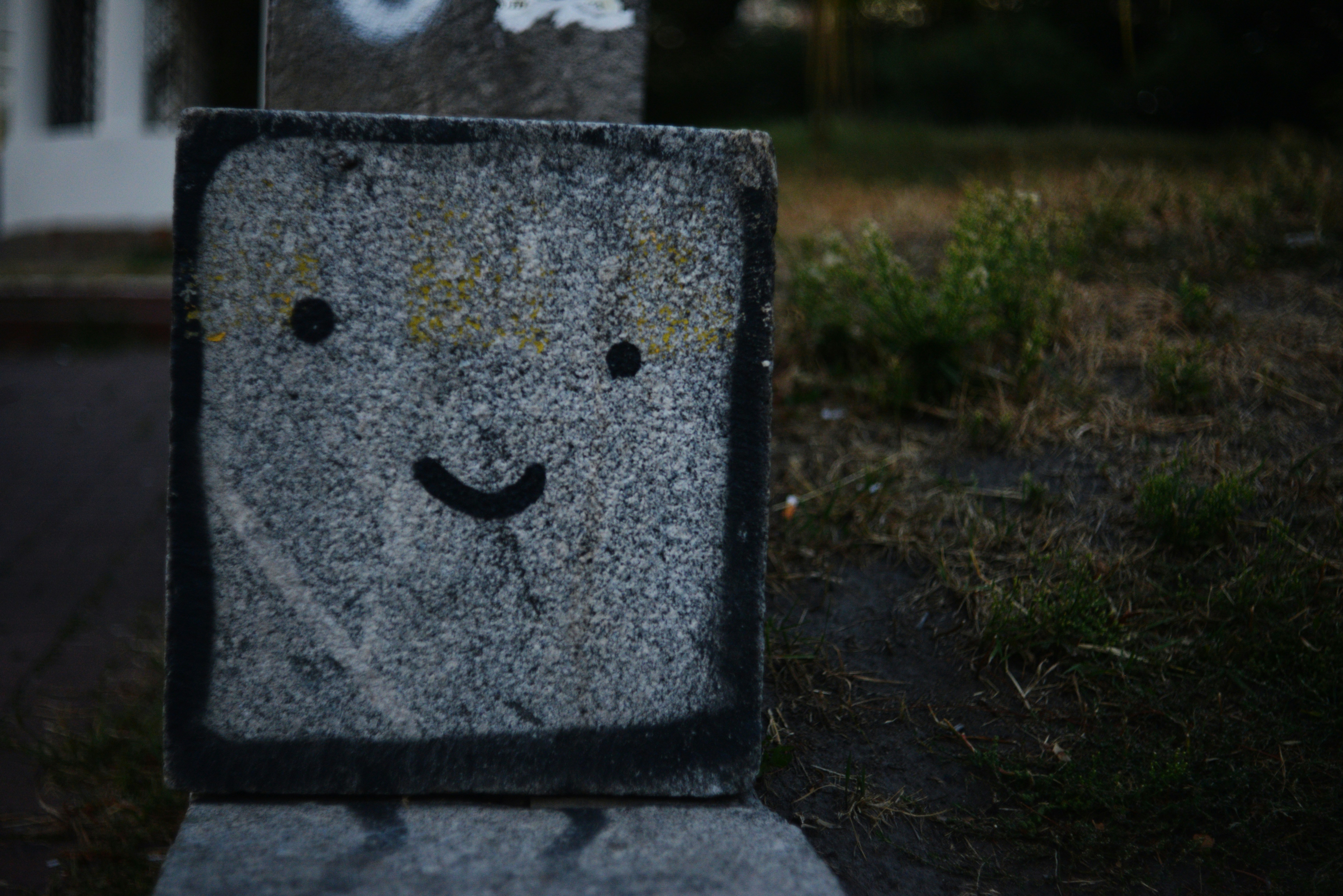 Dusk-Grinned Block: A Friendly Face on the City Edge