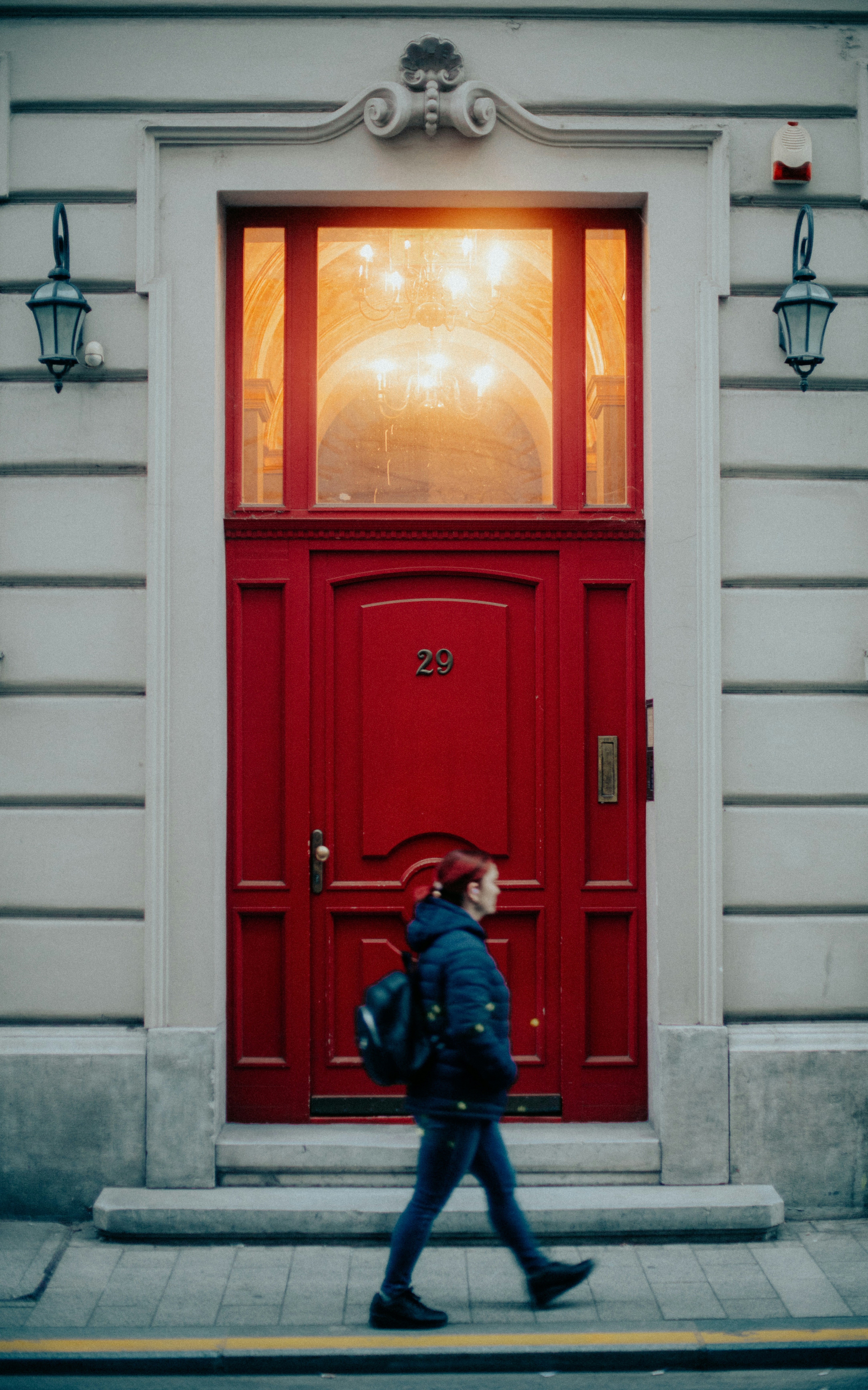Crimson Portal on a Winter's Walk