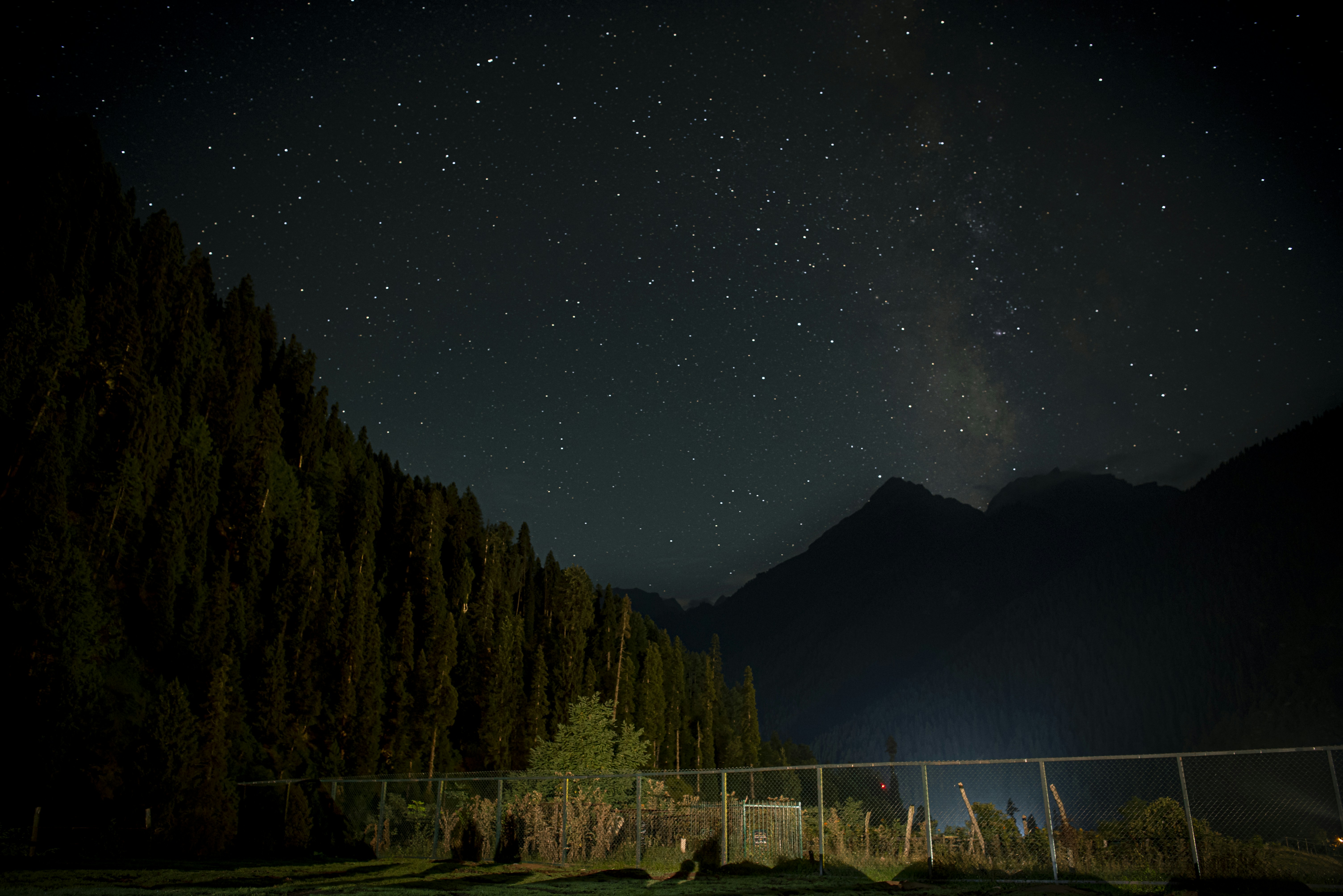 Milky Way over a Quiet Mountain Night