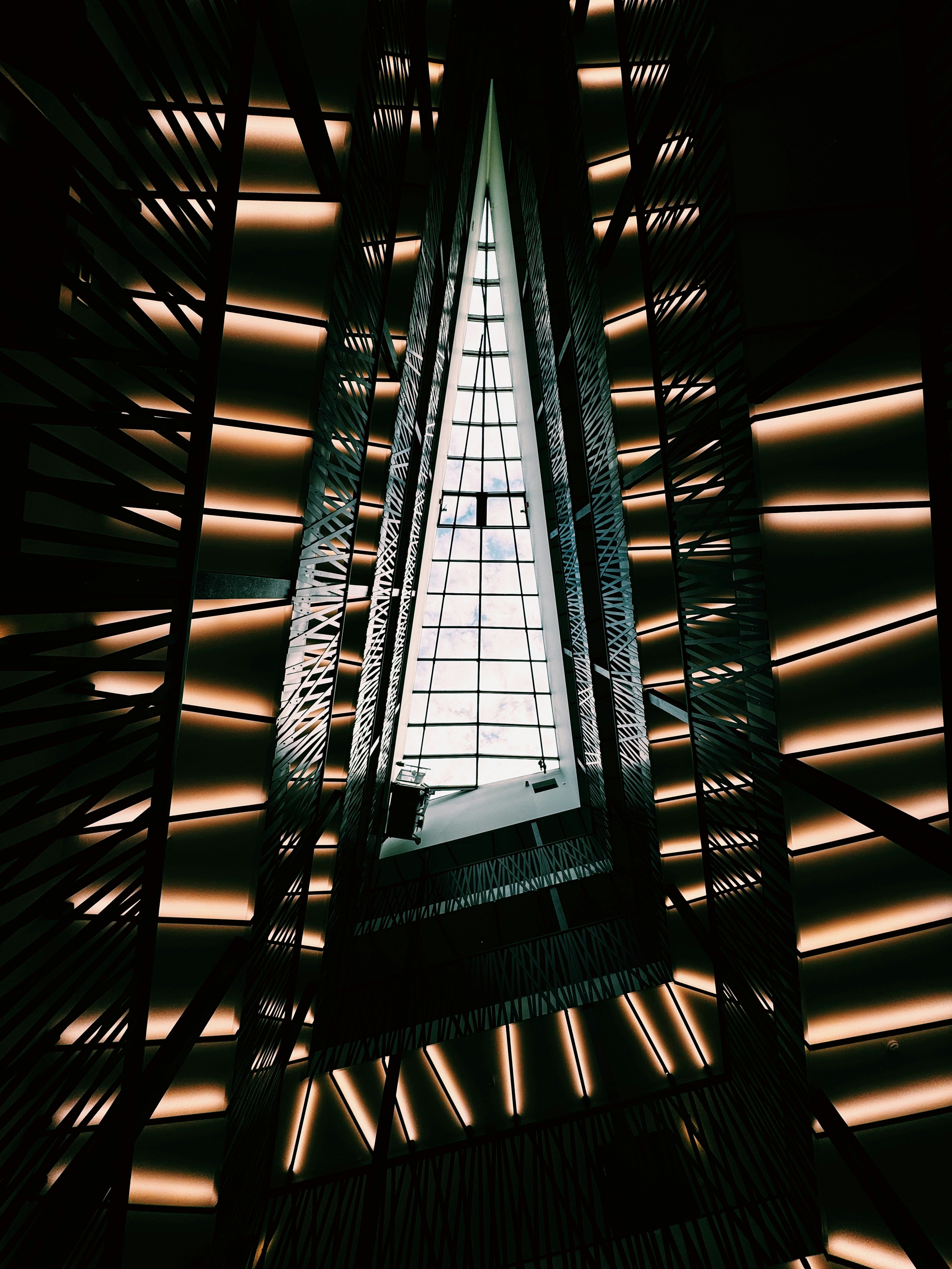 A very tall building with a very long window photo – Free Tallinn Image ...