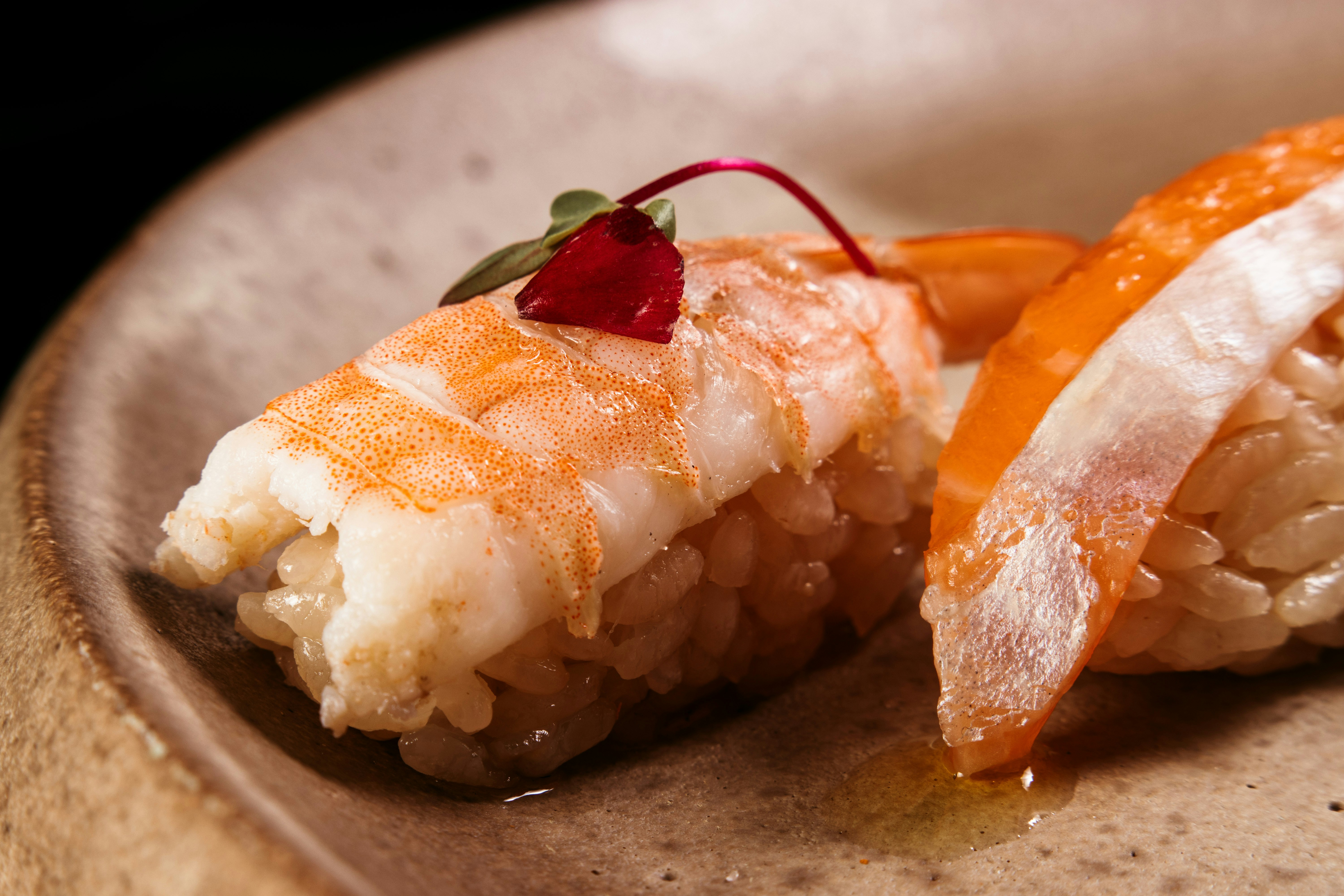 Two pieces of sushi sitting on a plate photo – Free Food Image on Unsplash