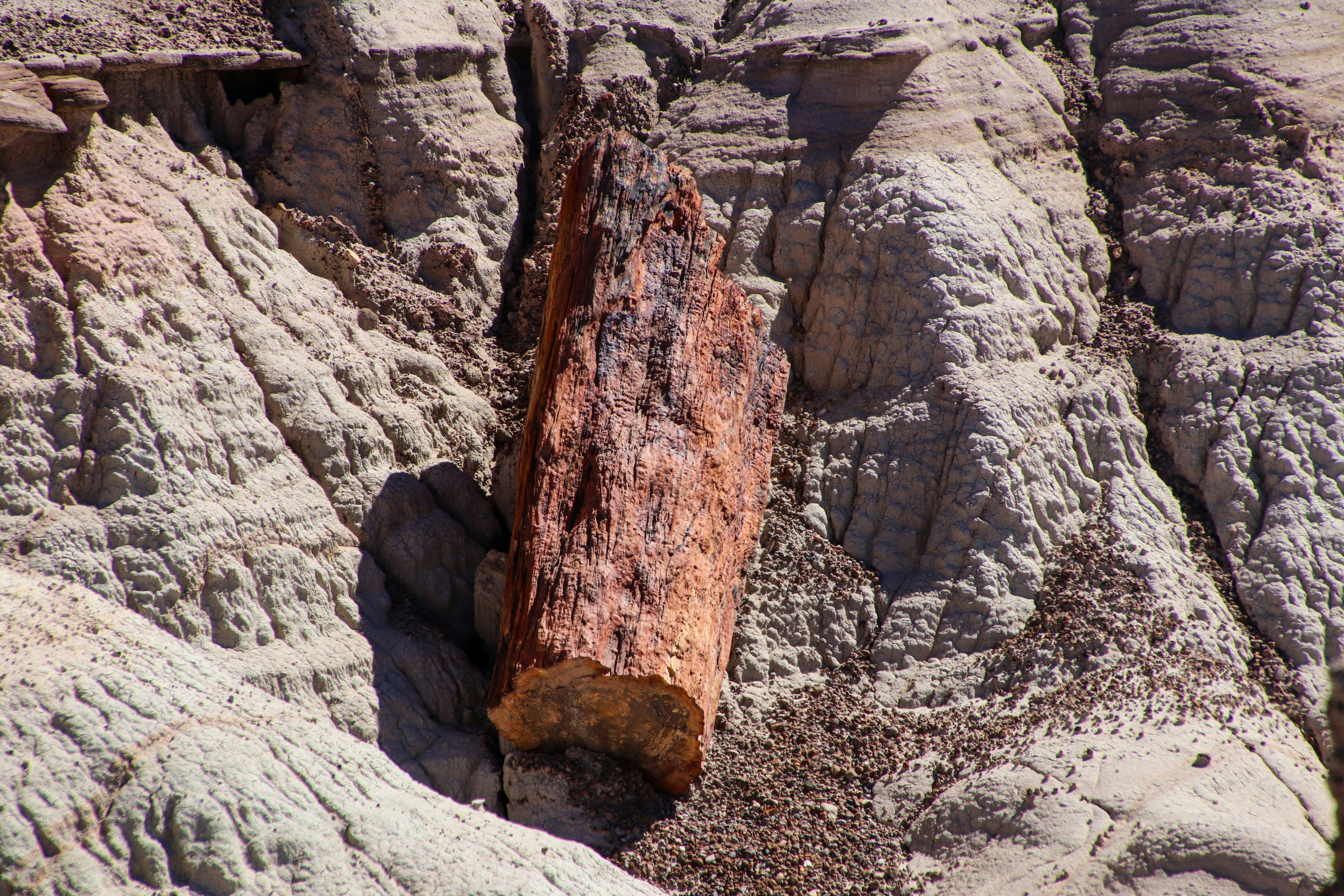Crimson Monolith Rising Amid Alabaster Canyon