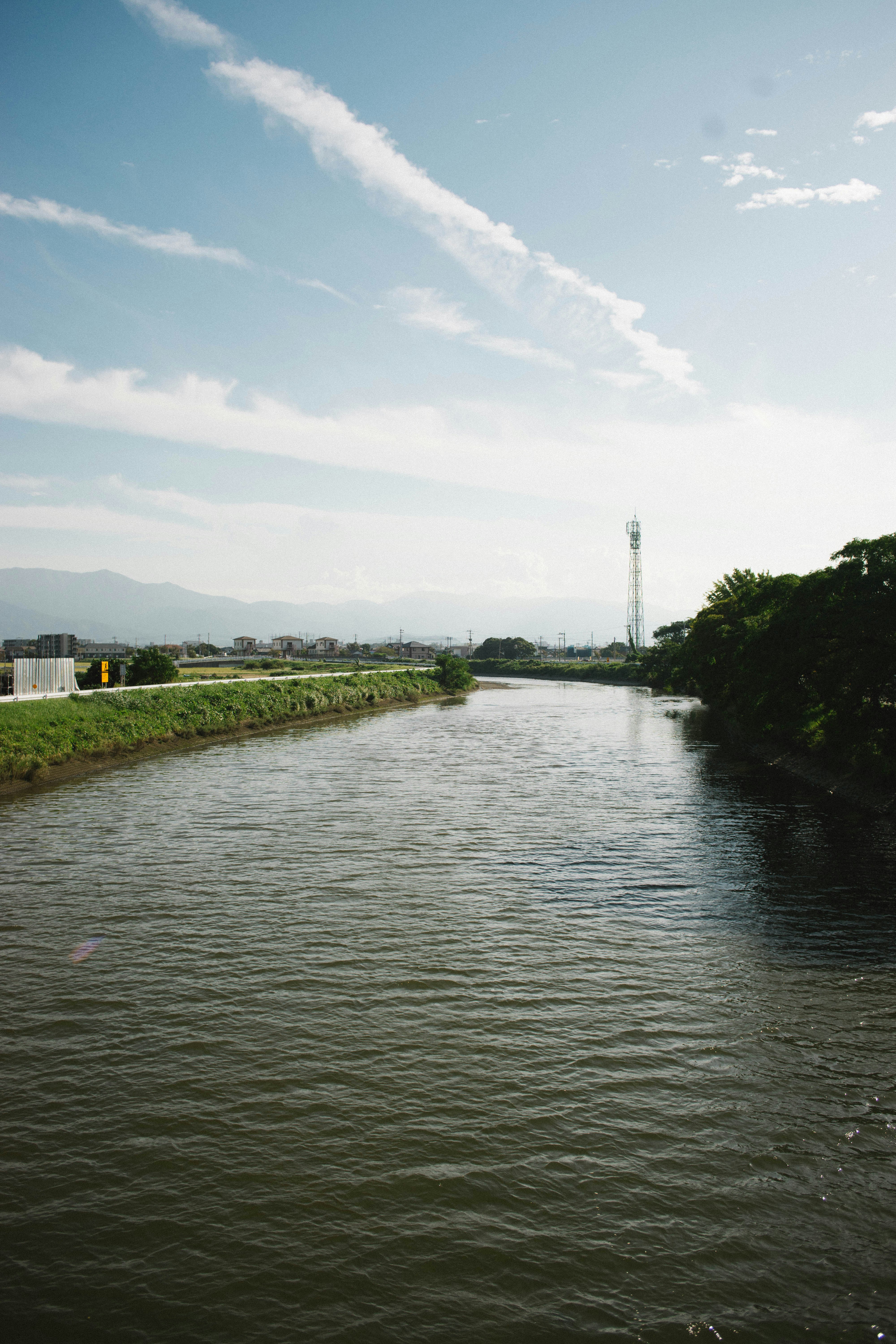 River Corridor Toward a Distant Signal
