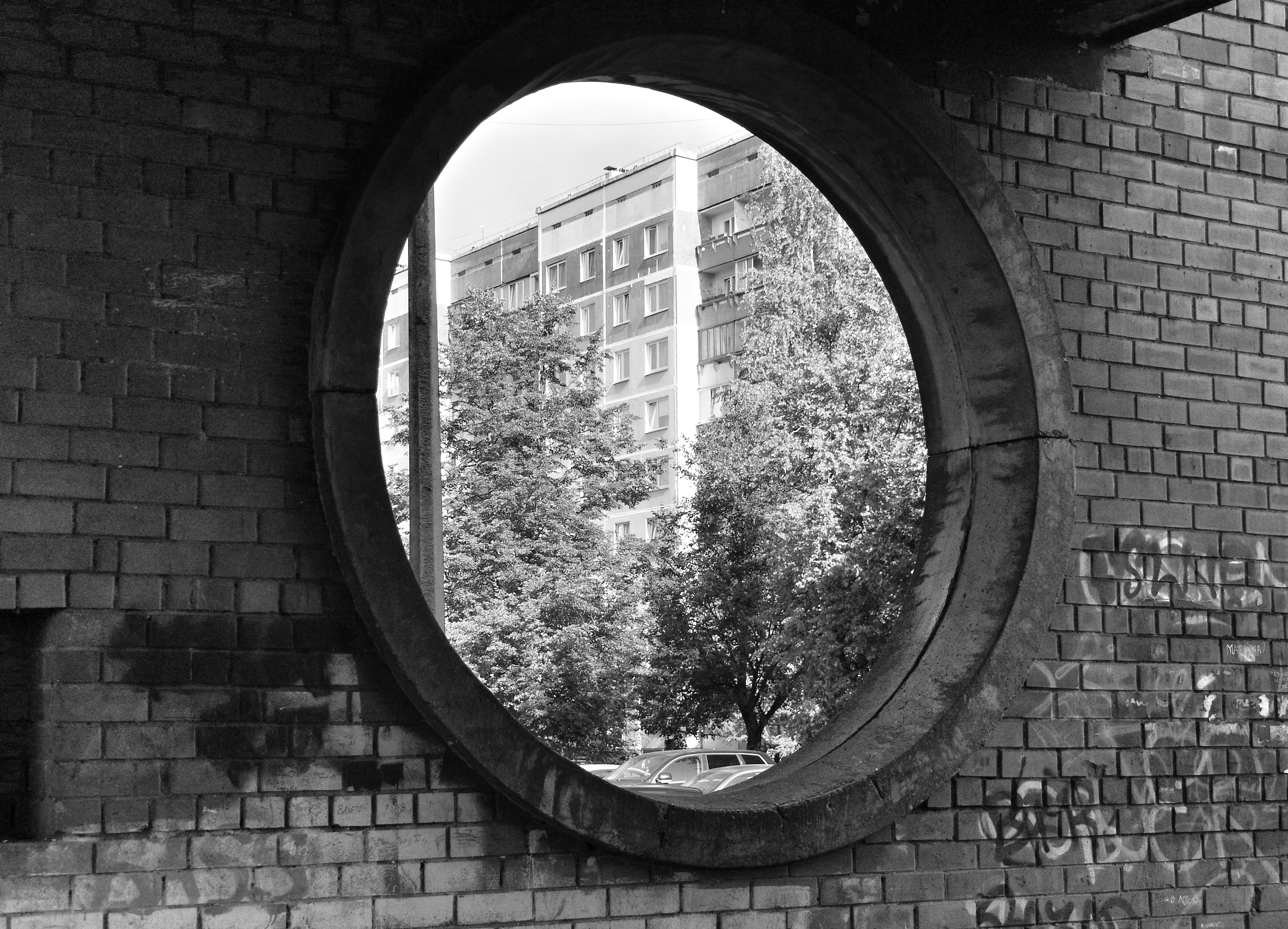 Circular Portal to the Street Beyond