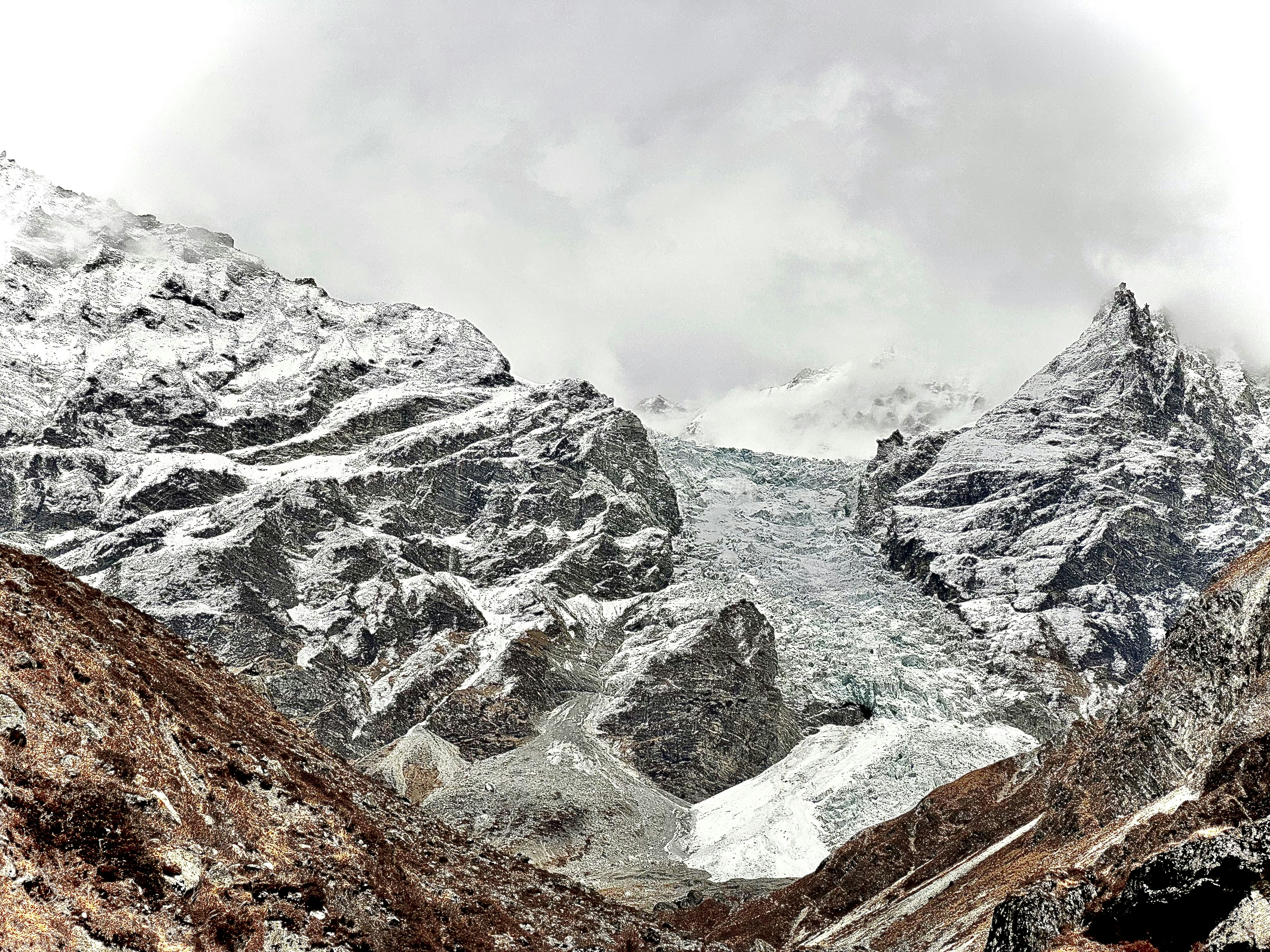 Majestic Peaks Under a Blanket of Snow