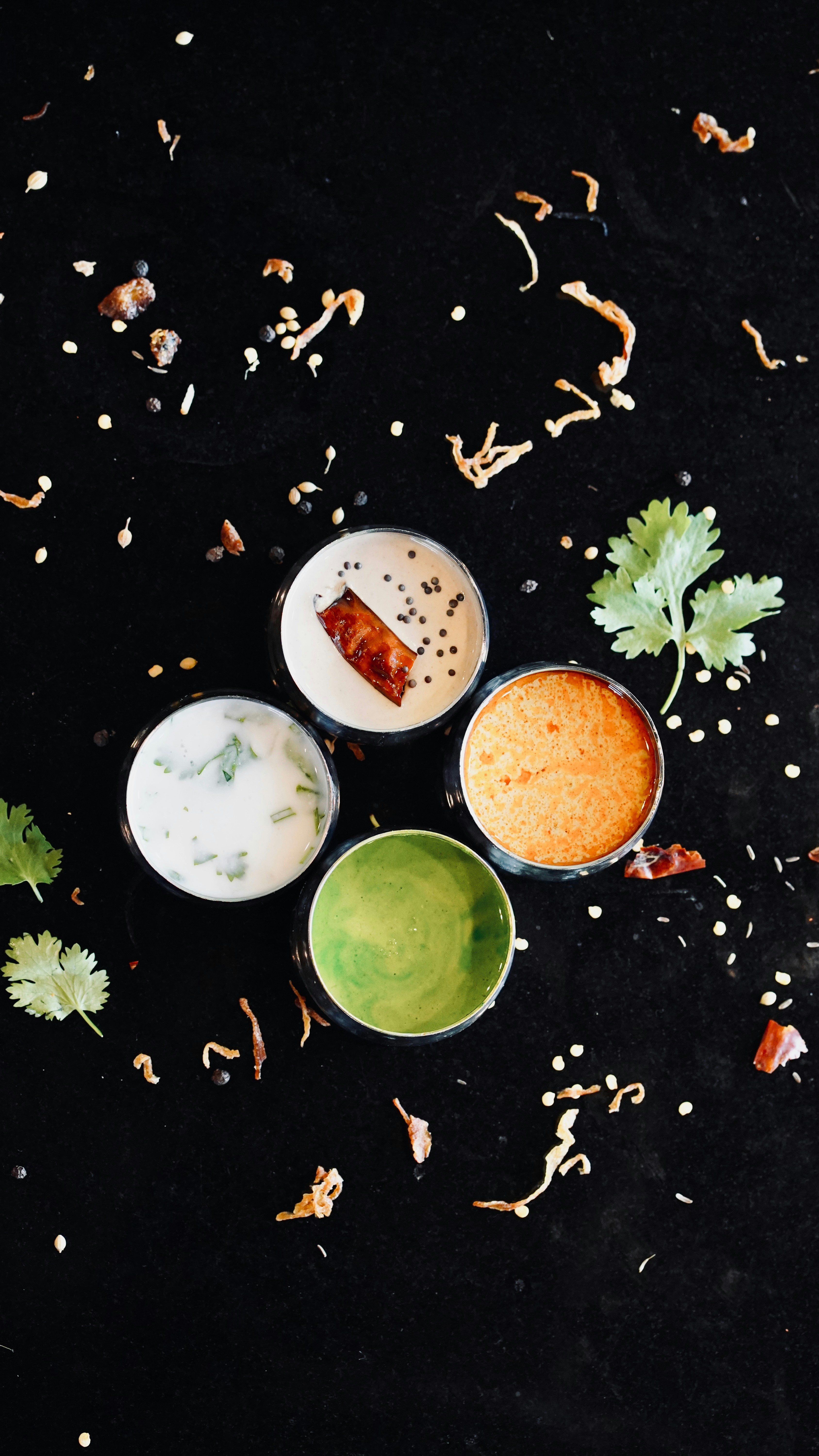 A group of small bowls filled with different types of food photo – Free ...