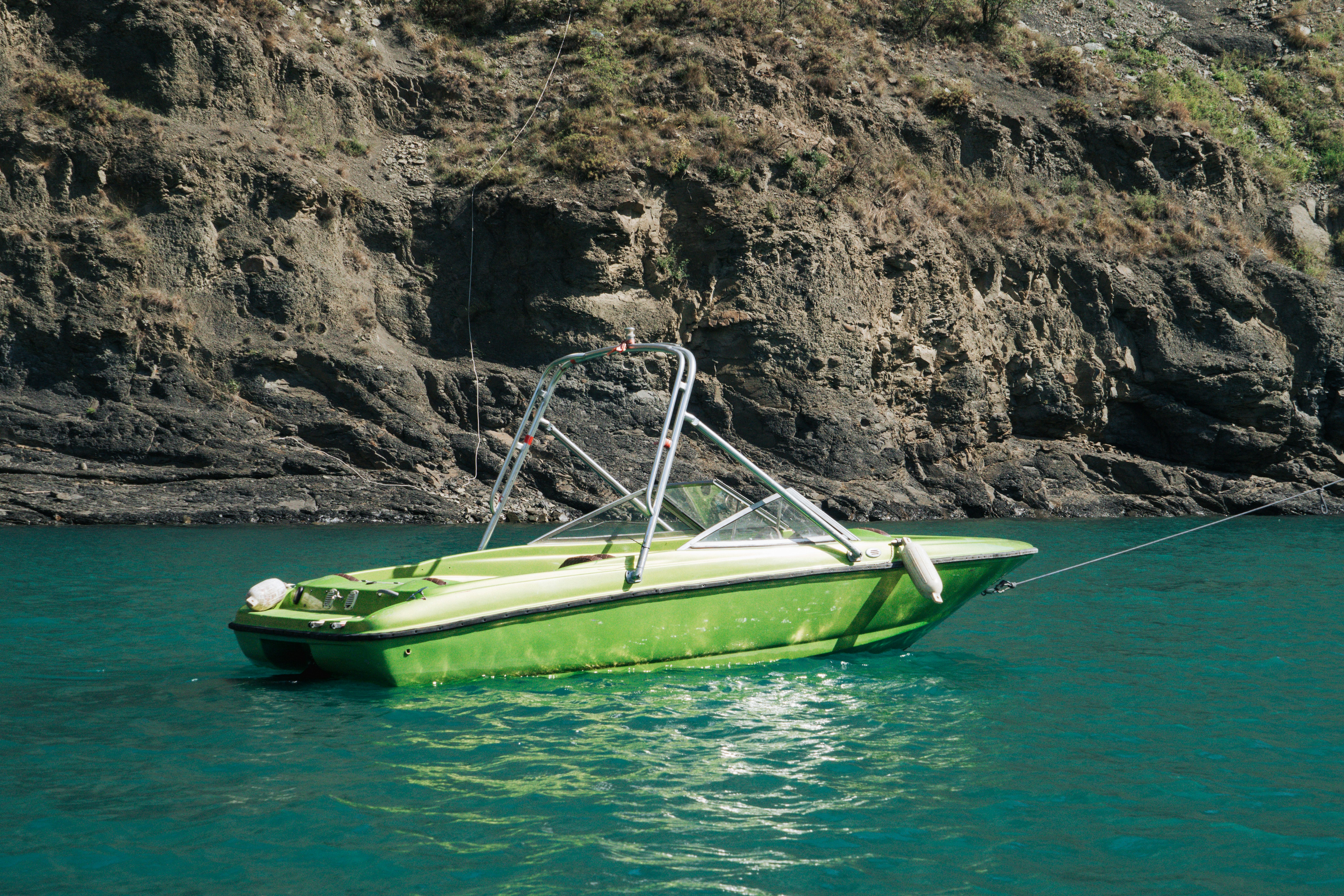 Emerald Vessel in Tranquil Cove