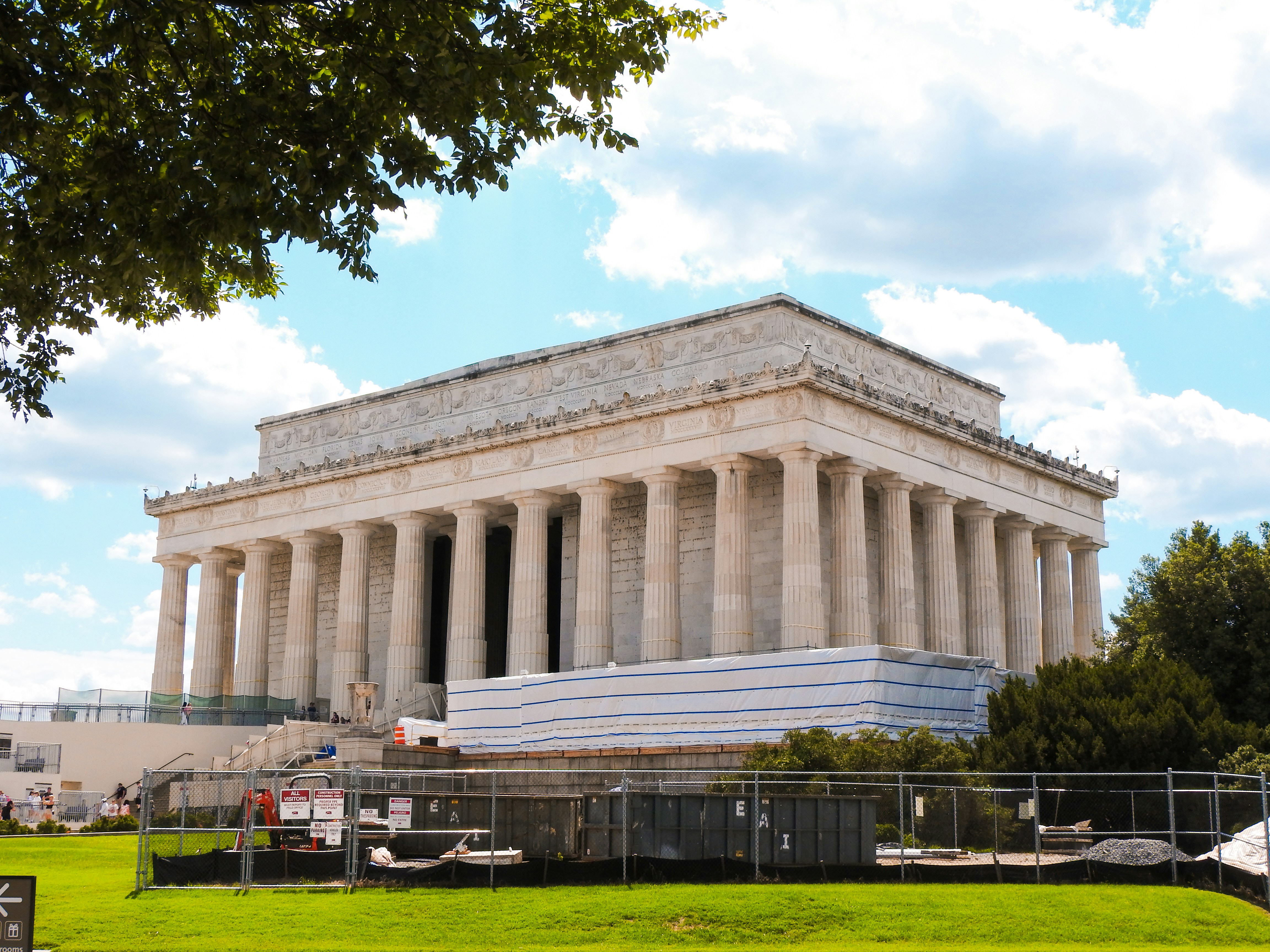 A view of the lincoln memorial from across the park photo – Free ...