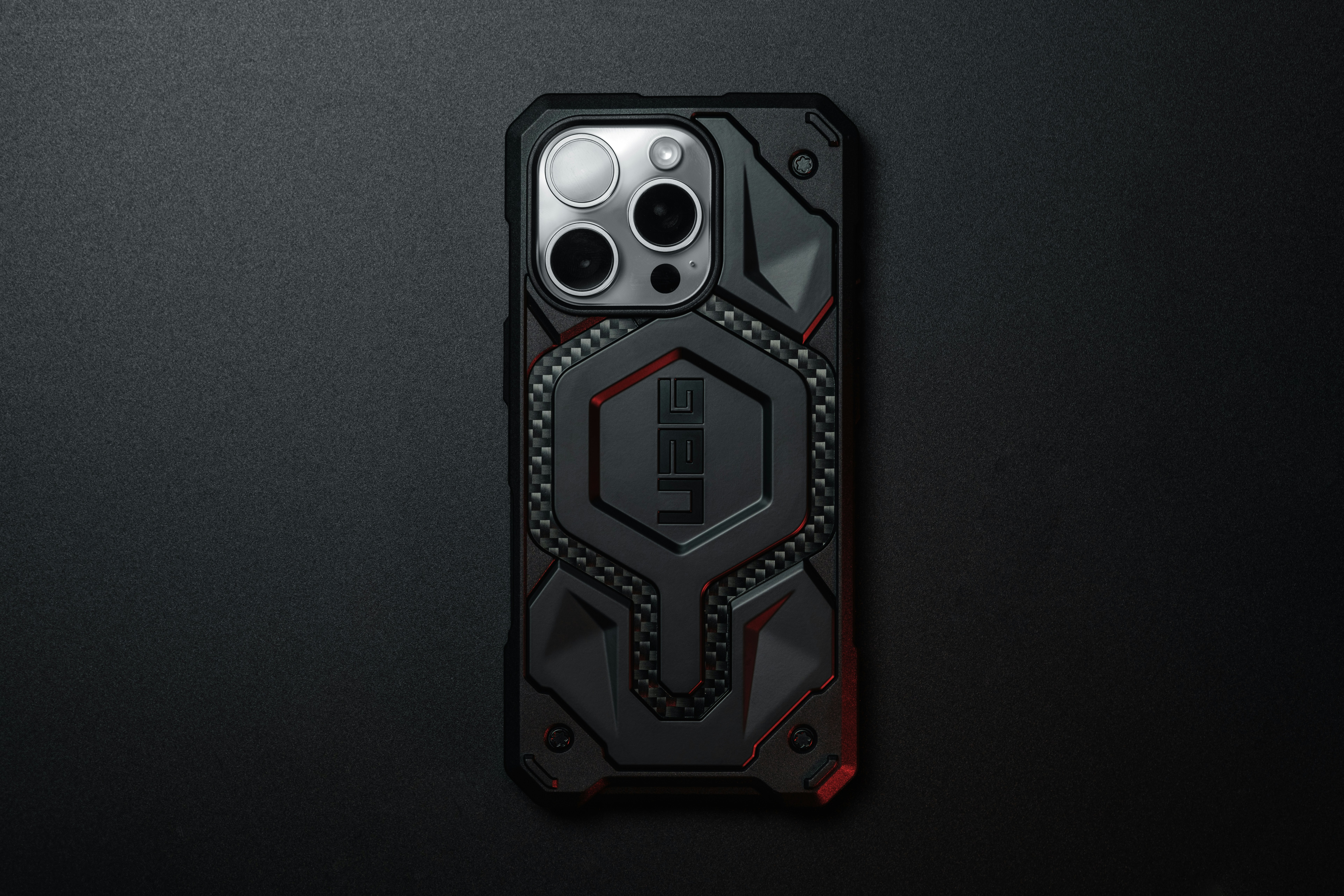 A cell phone case with a black and red design photo – Free Phone Image ...