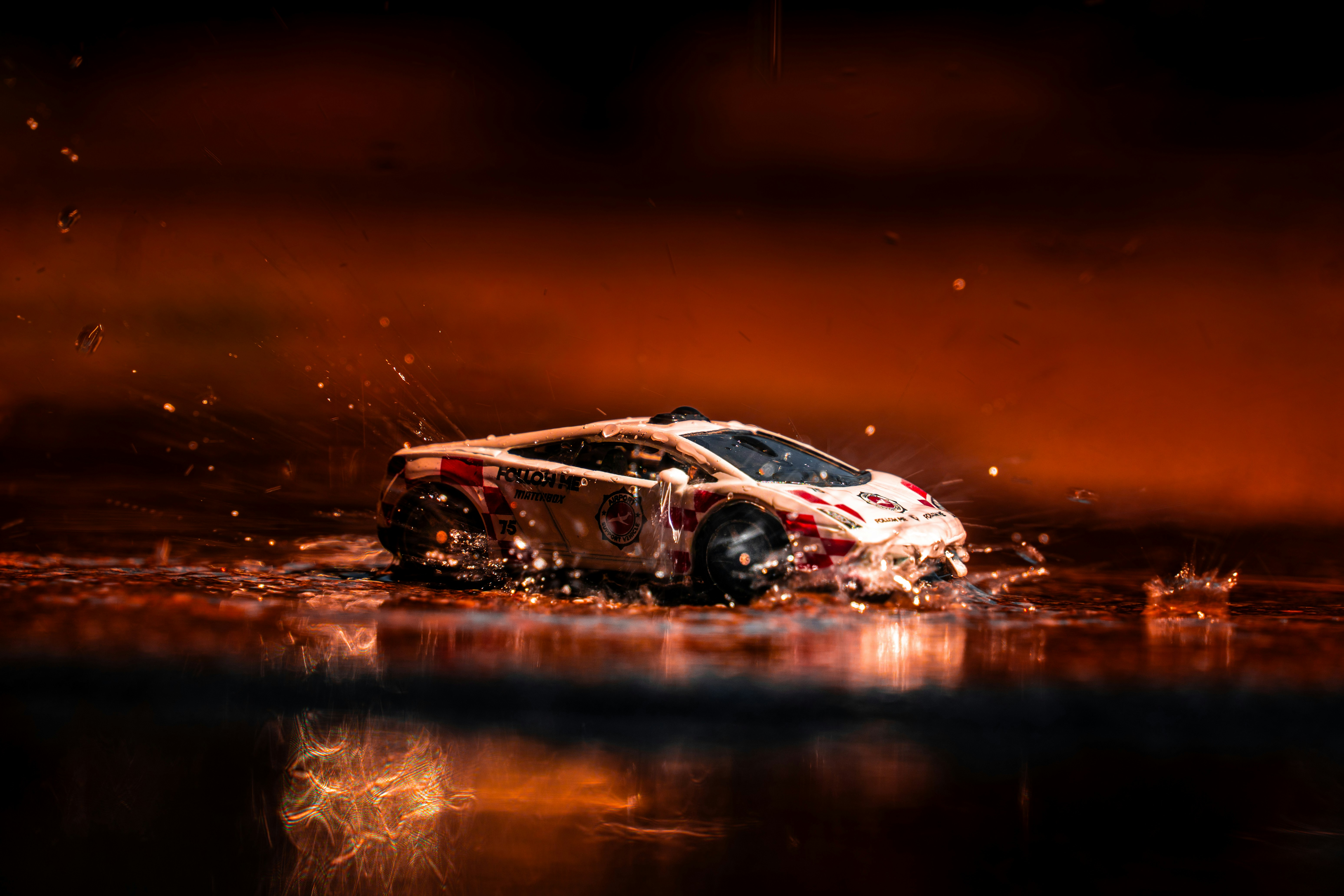 Flamewake: A Tiny Racer Bursts Through a Liquid Inferno