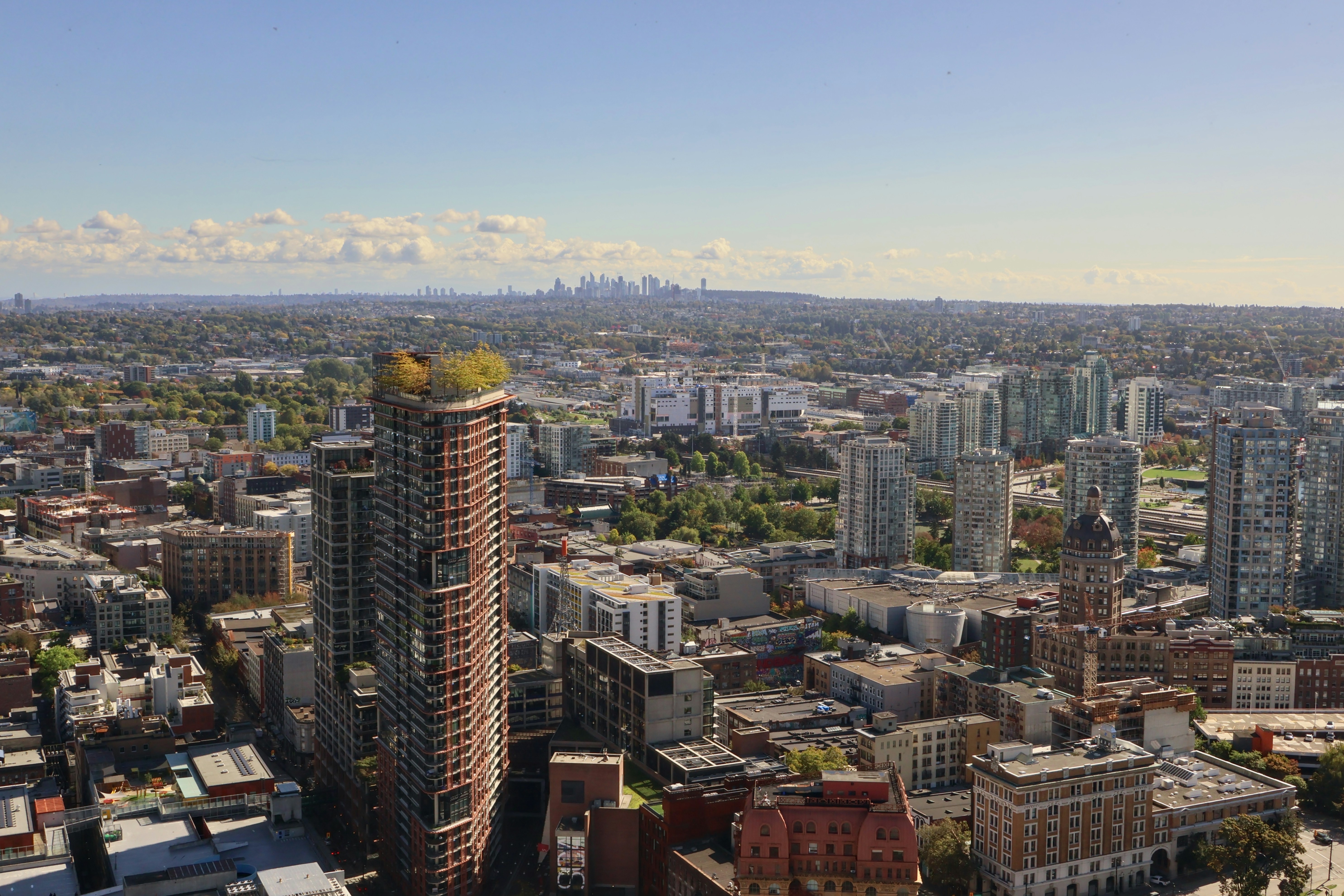 An aerial view of a city with tall buildings photo – Free Vancouver ...