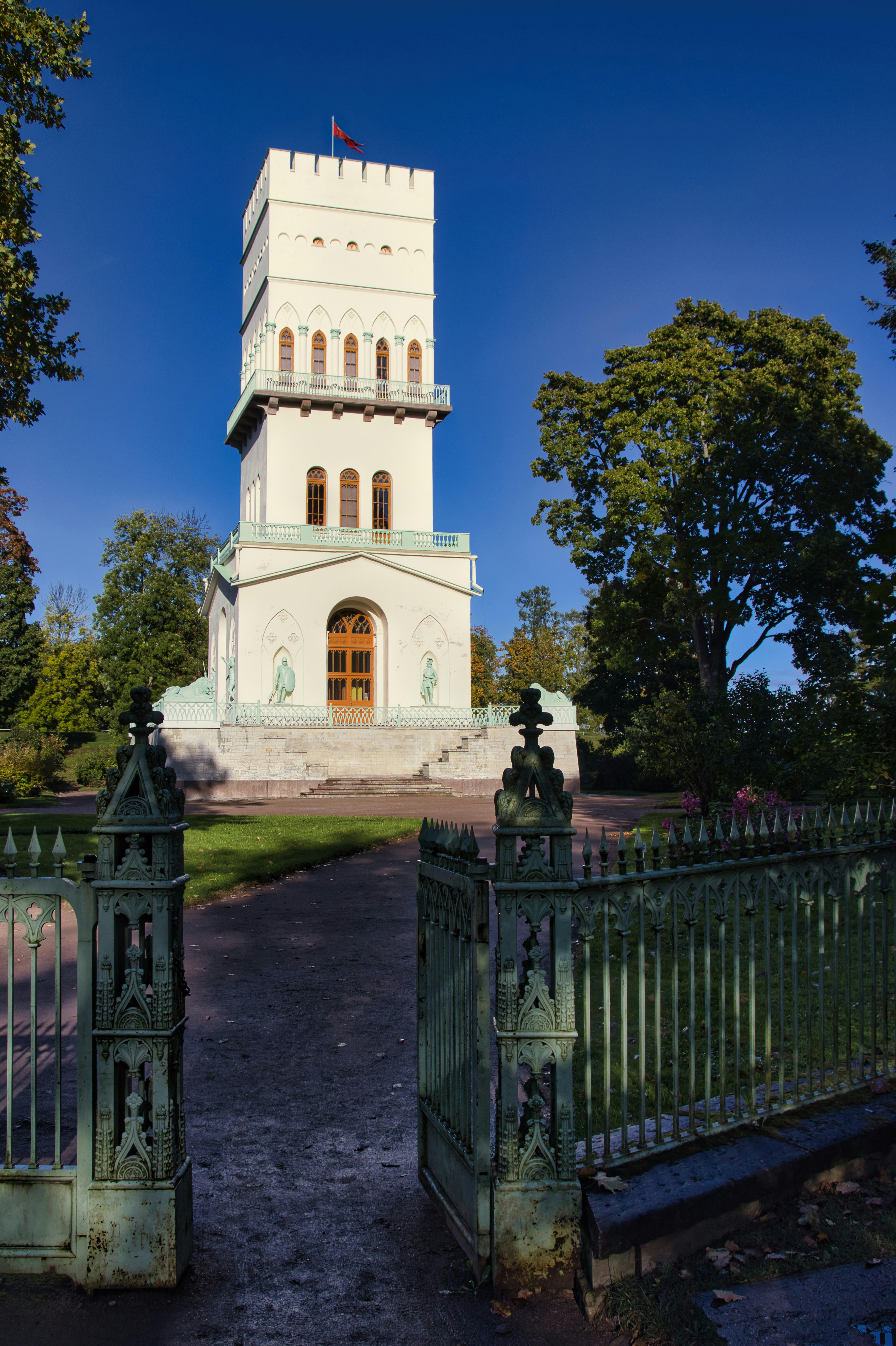Ivory Tower in a Sunlit Park, Guarded by Wrought-Iron Lace