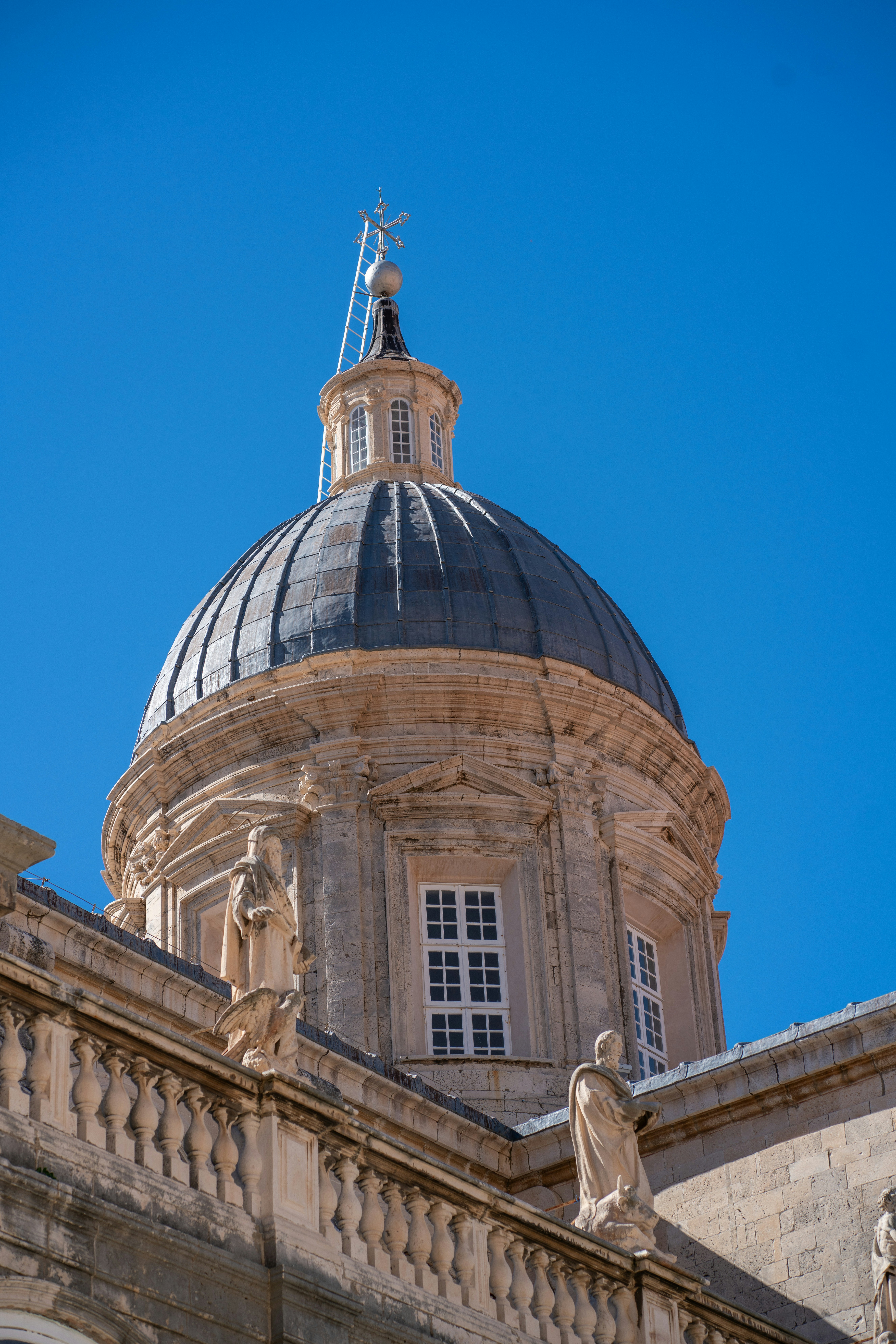 A building with a dome and a cross on top photo – Free Croatia Image on ...