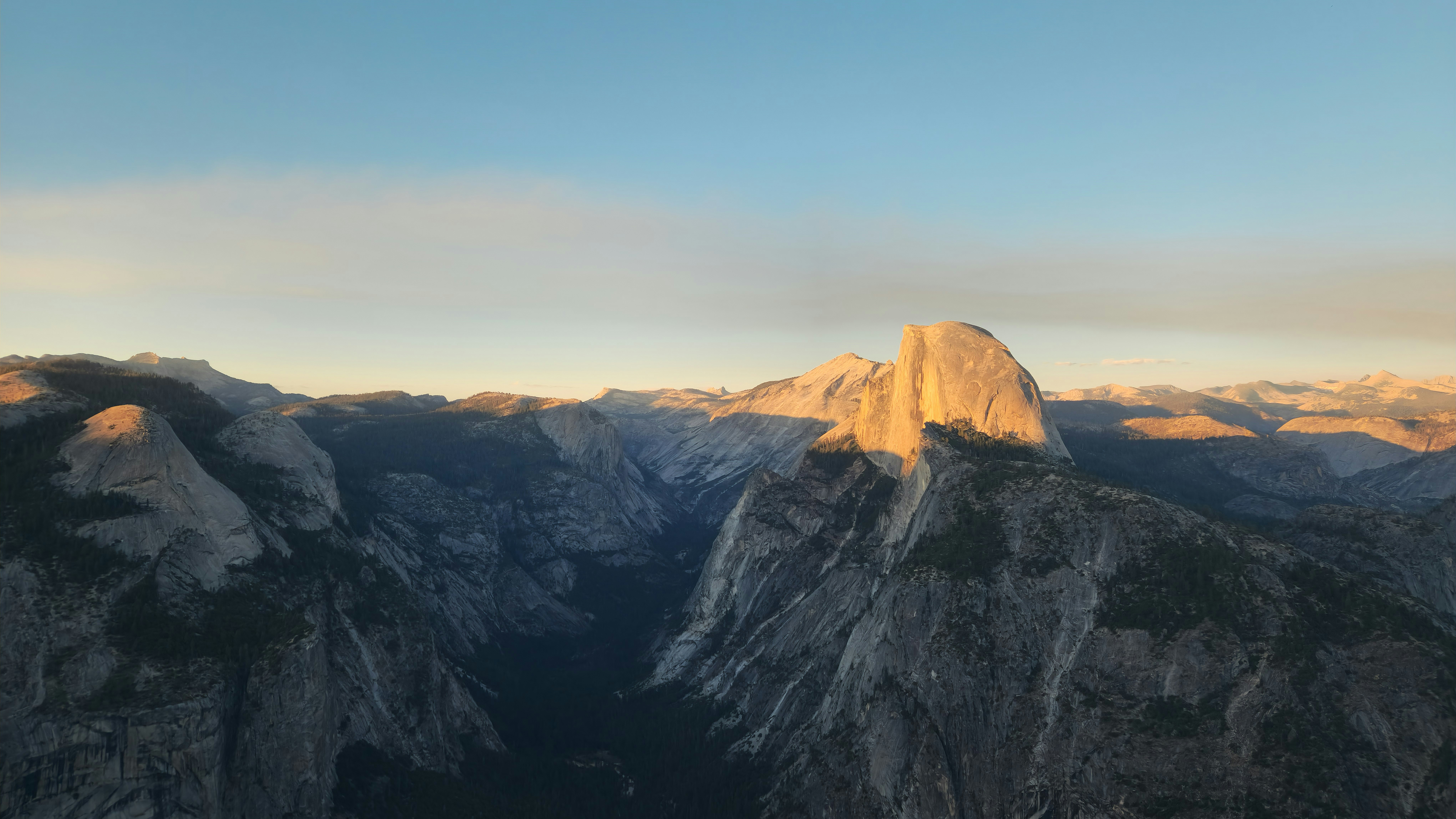 A view of the mountains from a high point of view photo – Free Yosemite ...