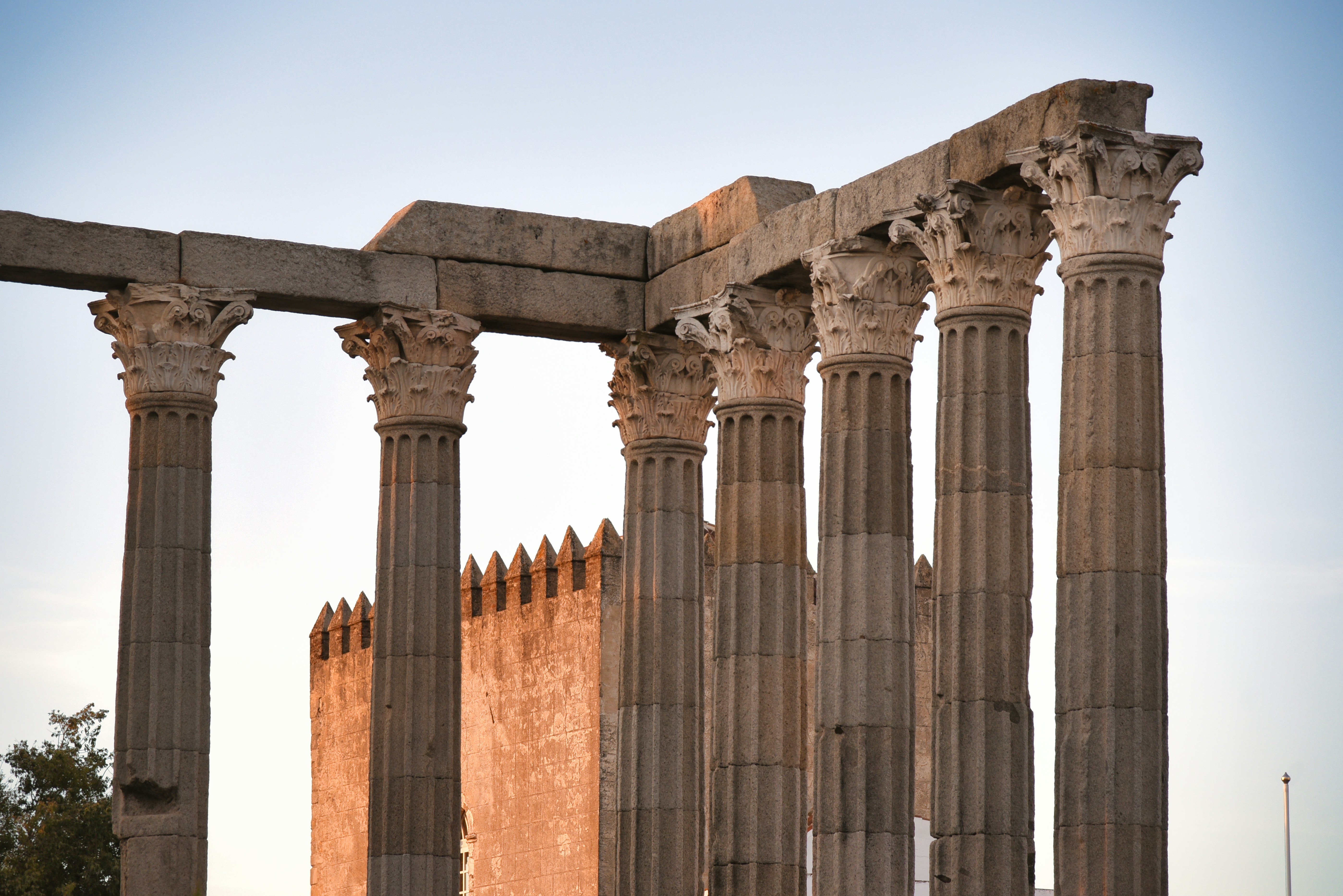 A group of pillars sitting next to each other photo – Free Evora Image ...