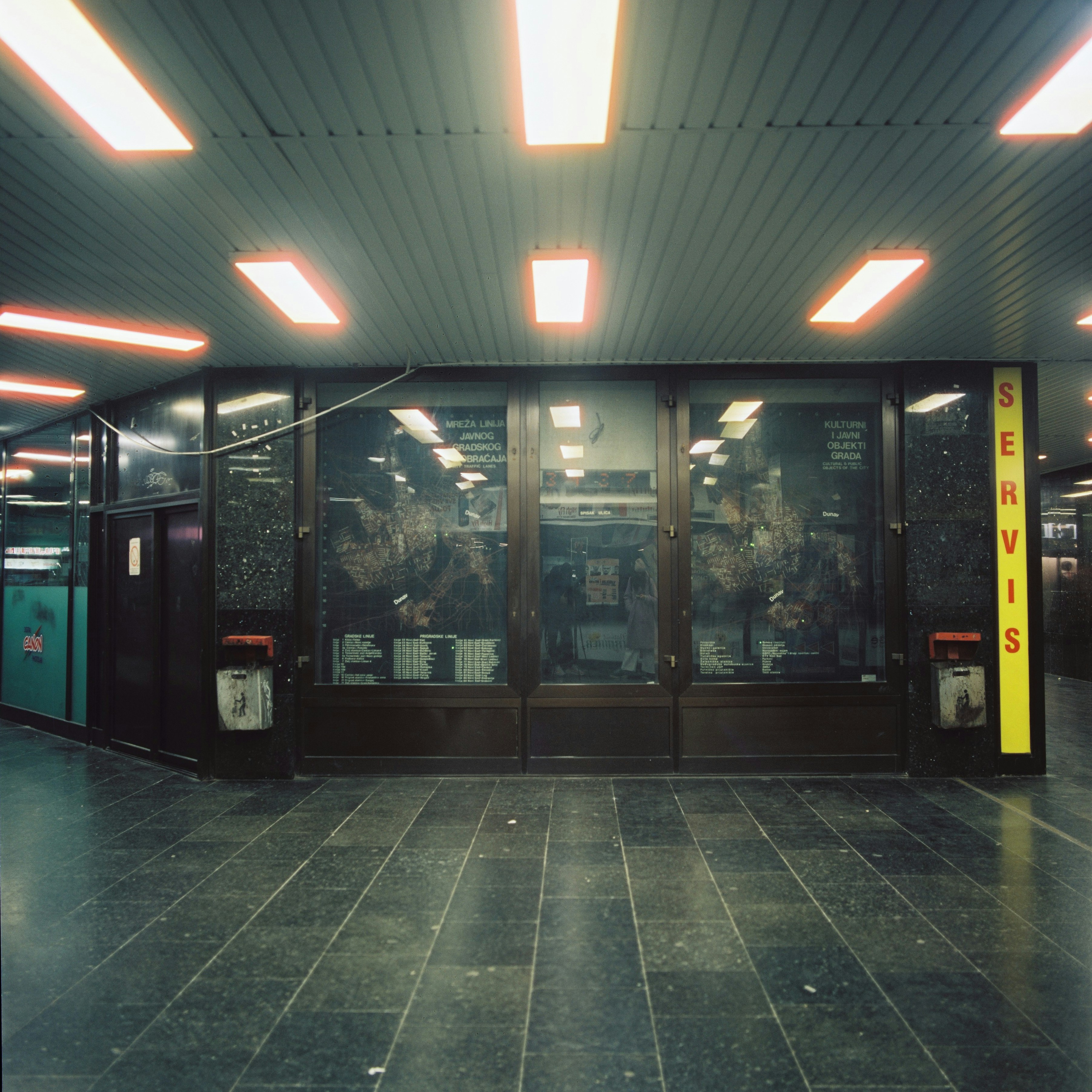 An empty subway station with doors and windows photo – Free Novi sad ...