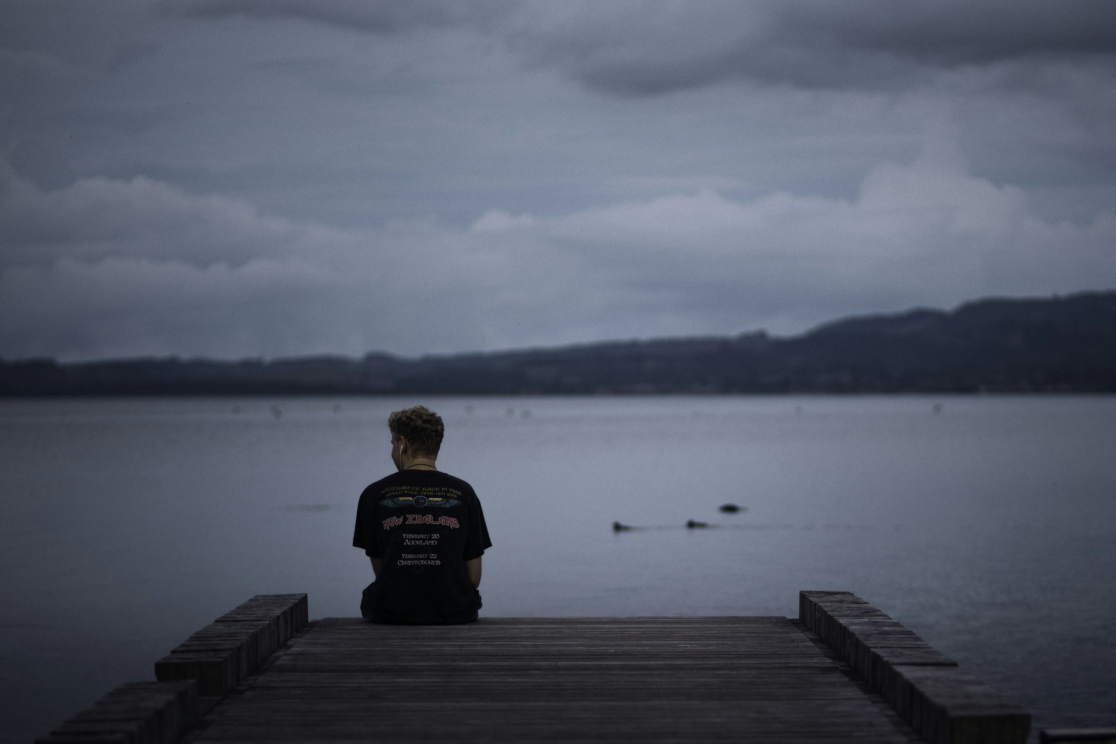 Solitary Moment at the End of the Dock