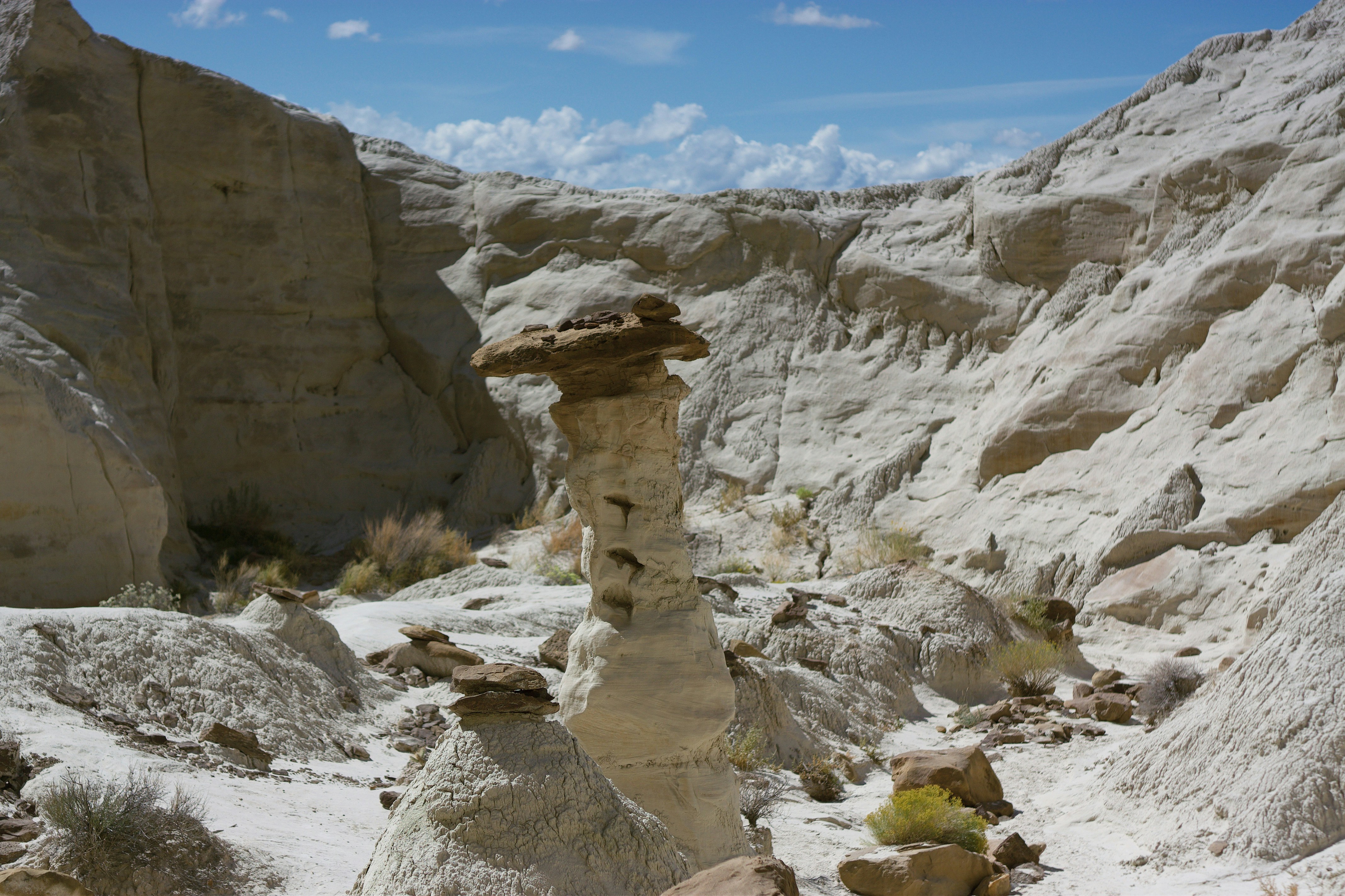 Rock & Compressed Sand Pillar