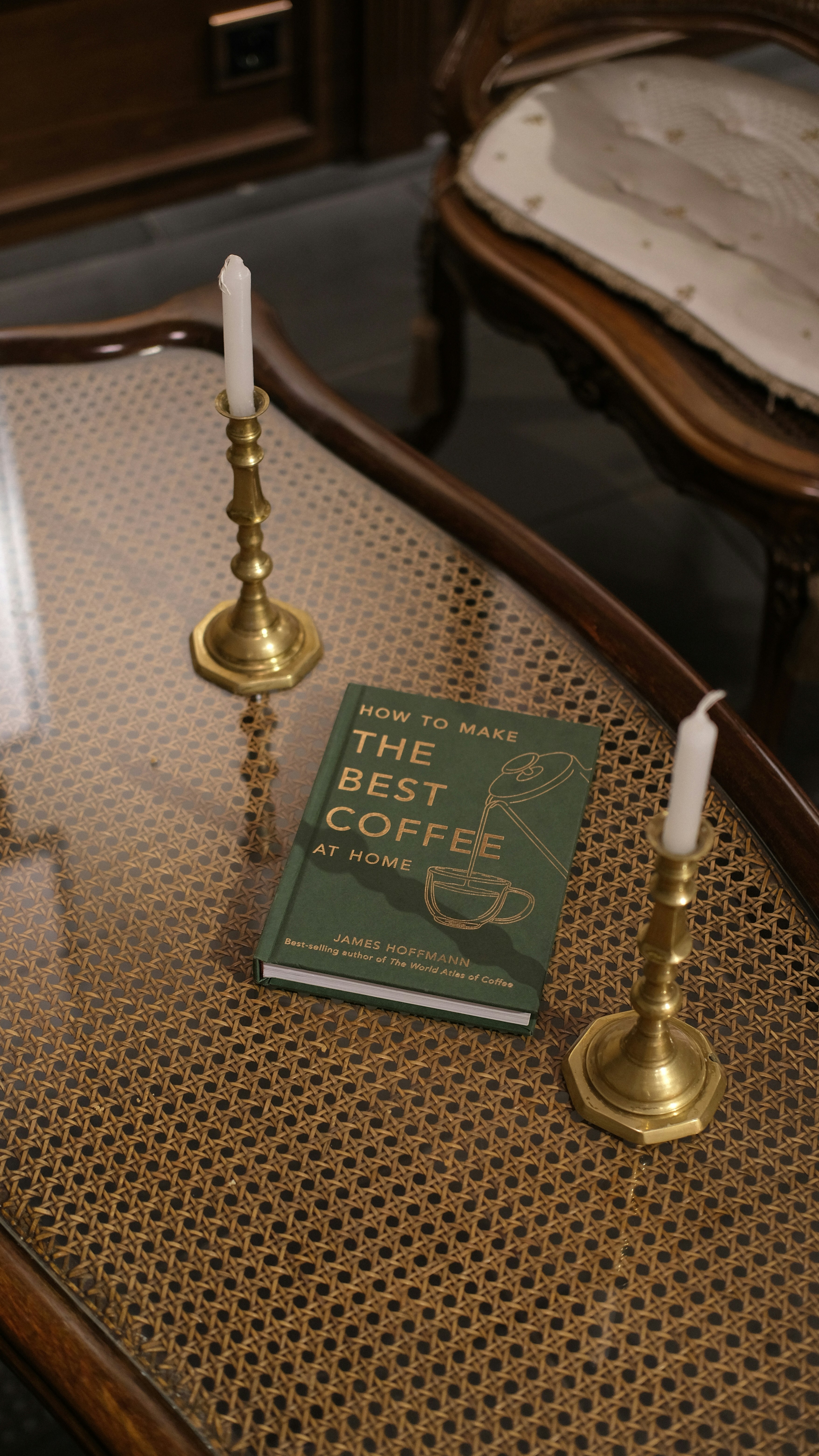 Candlelight and a Quiet Read: A Vintage Table Top Moment