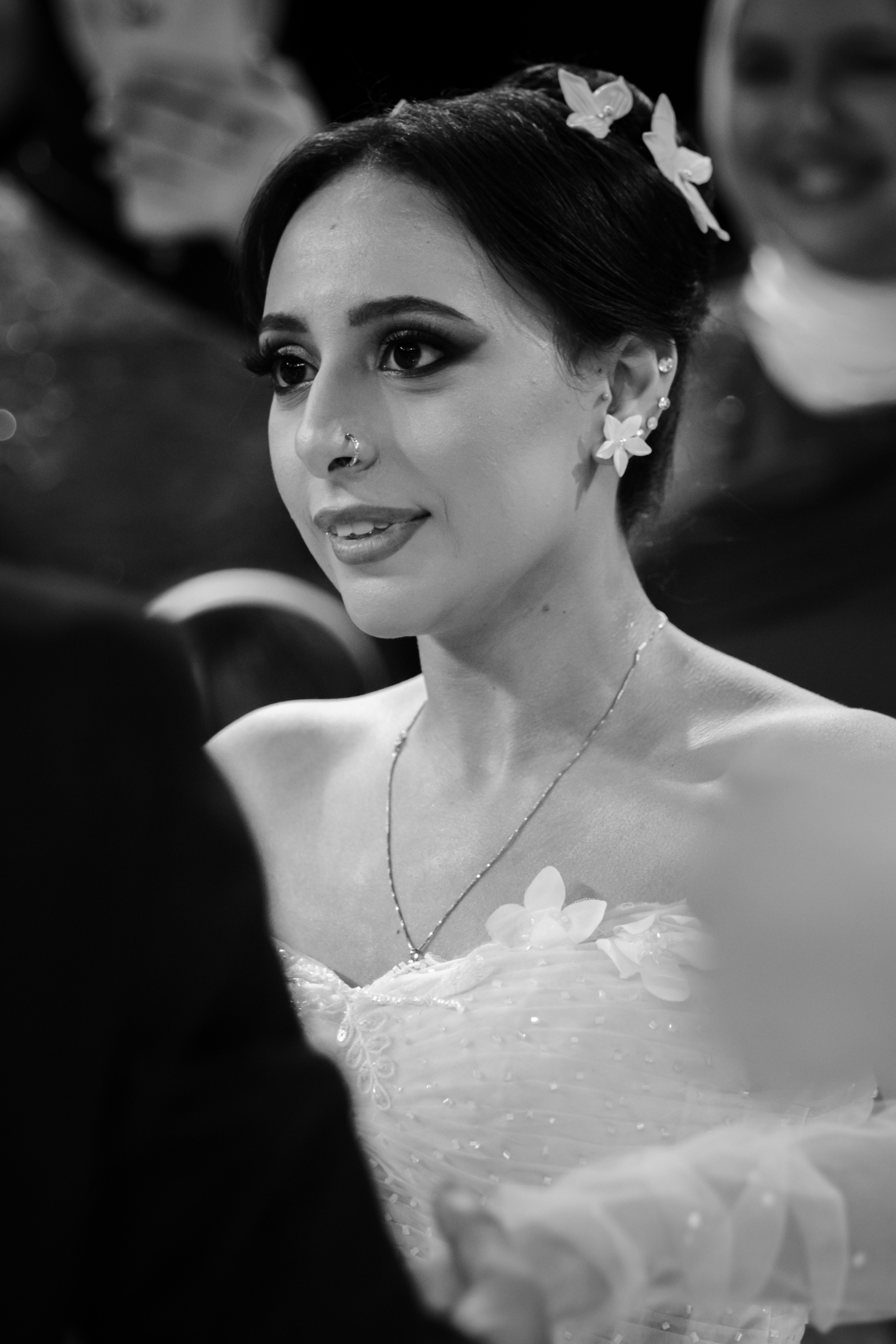 A black and white photo of a bride and groom photo – Free Couple Image ...