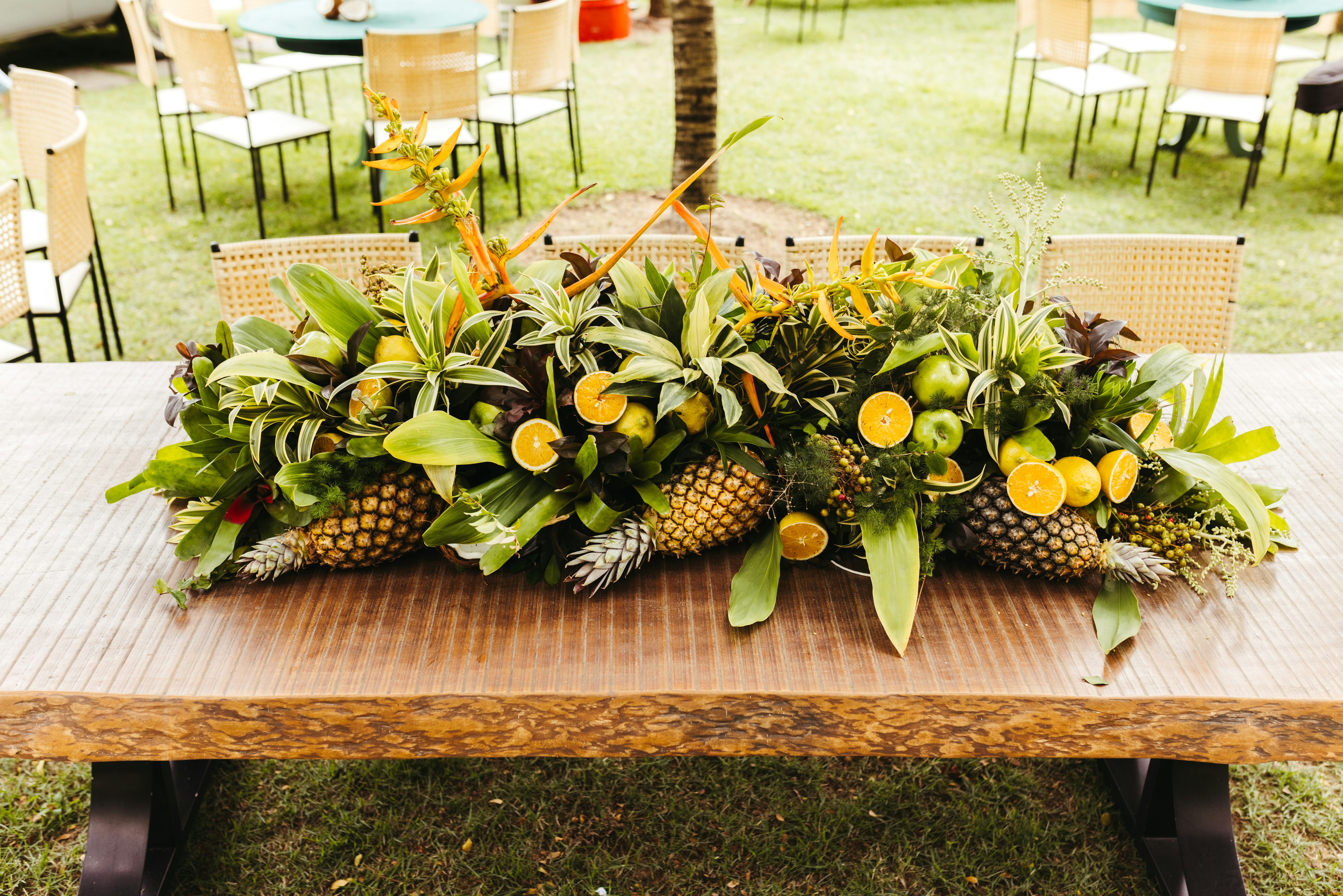 A wooden table topped with lots of pineapples photo – Free Food Image ...