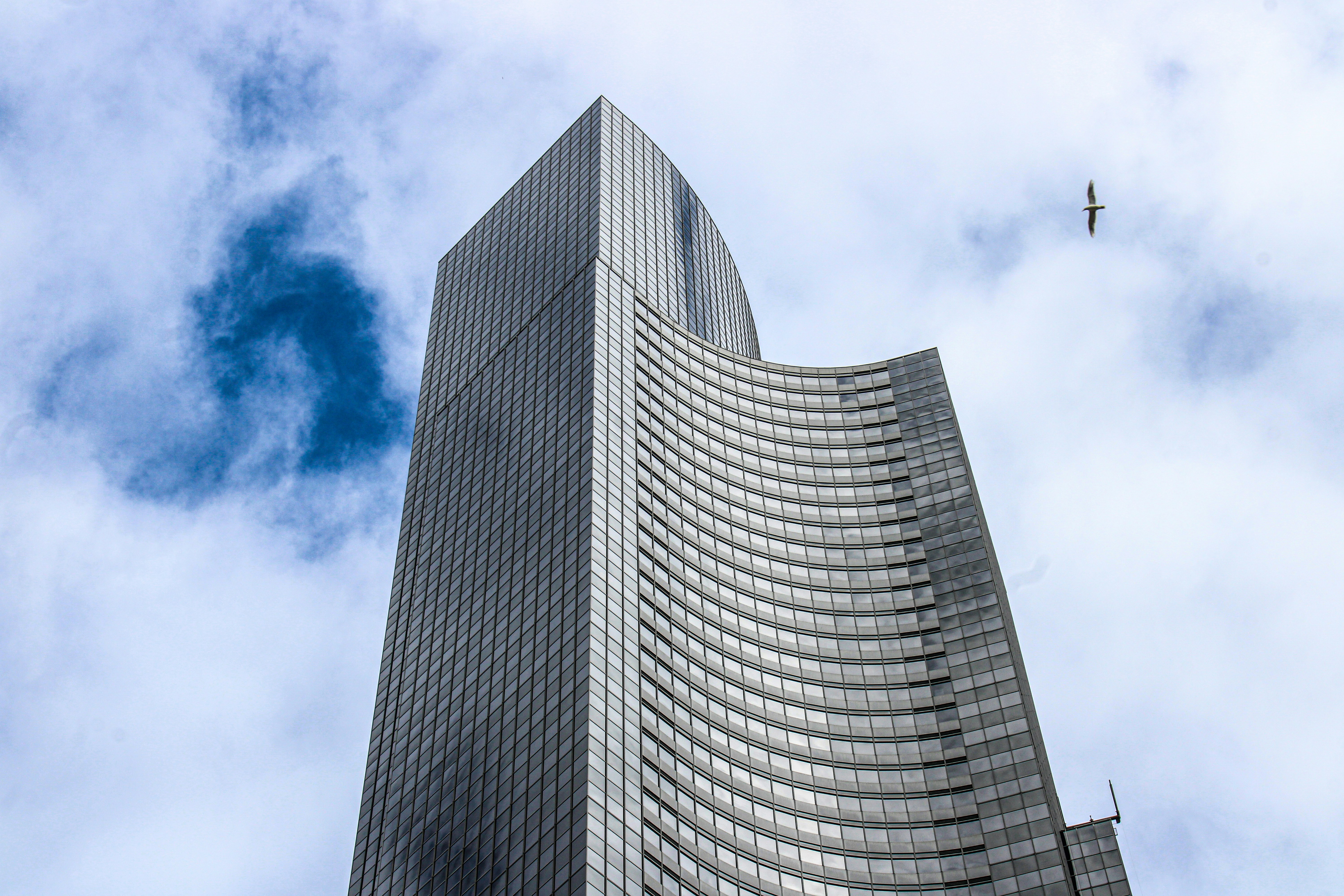 Sinuous Glass: A Curved Skyscraper Reaching for the Sky