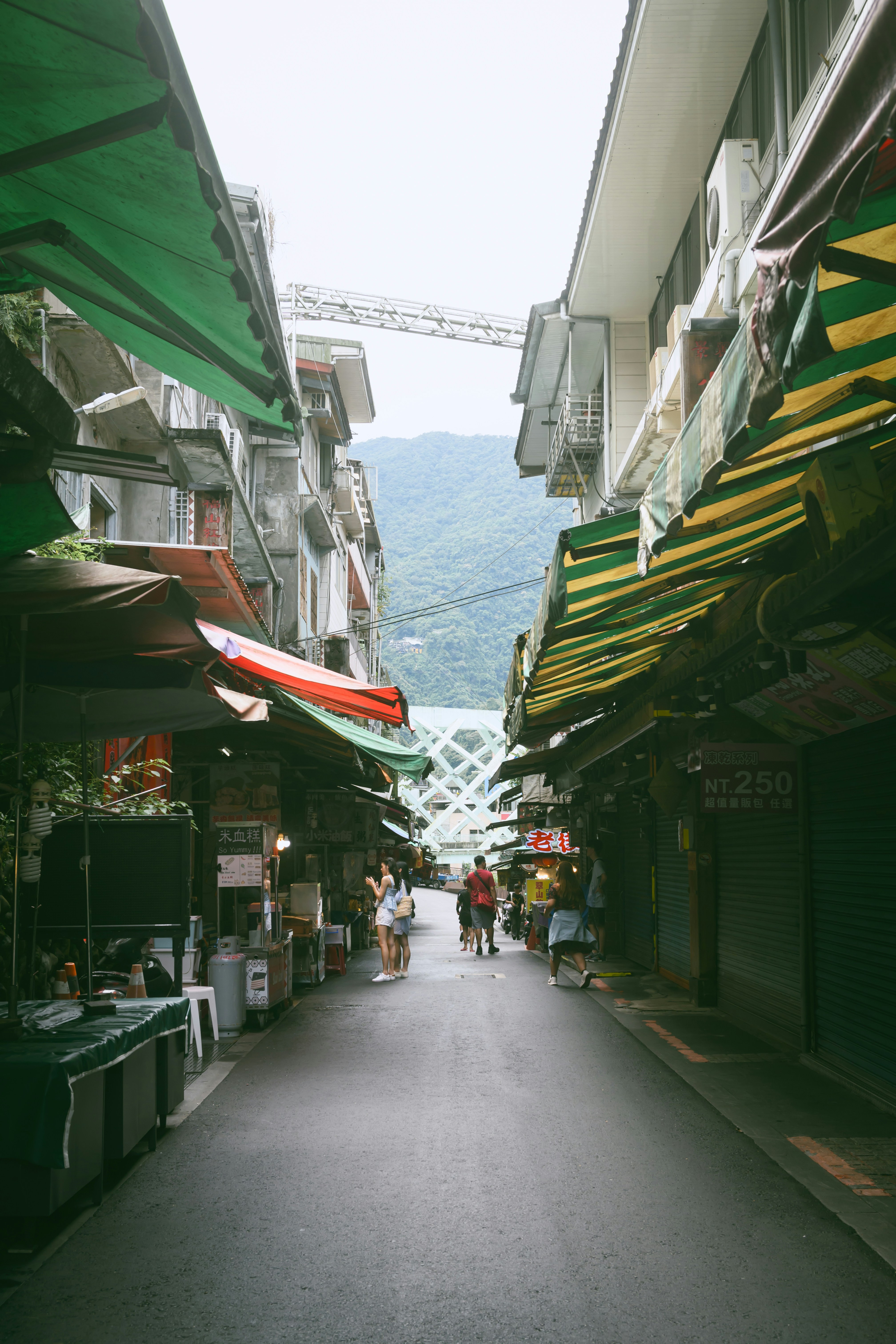 Market Canopy Convergence: A Narrow Street Toward a Mountain-Lattice Bridge