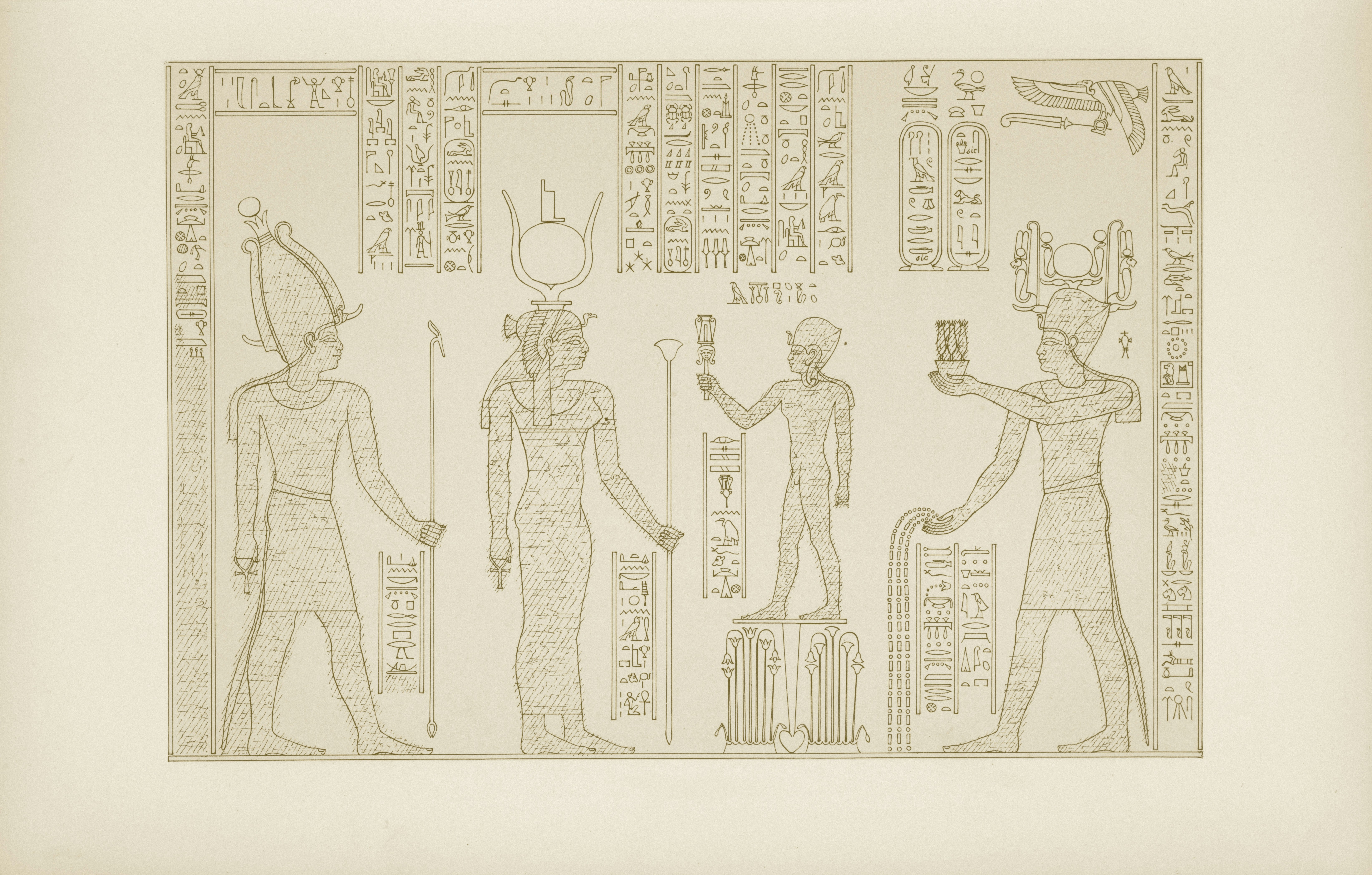 Hieroglyphic Return: A Royal Scene in Linear Light
