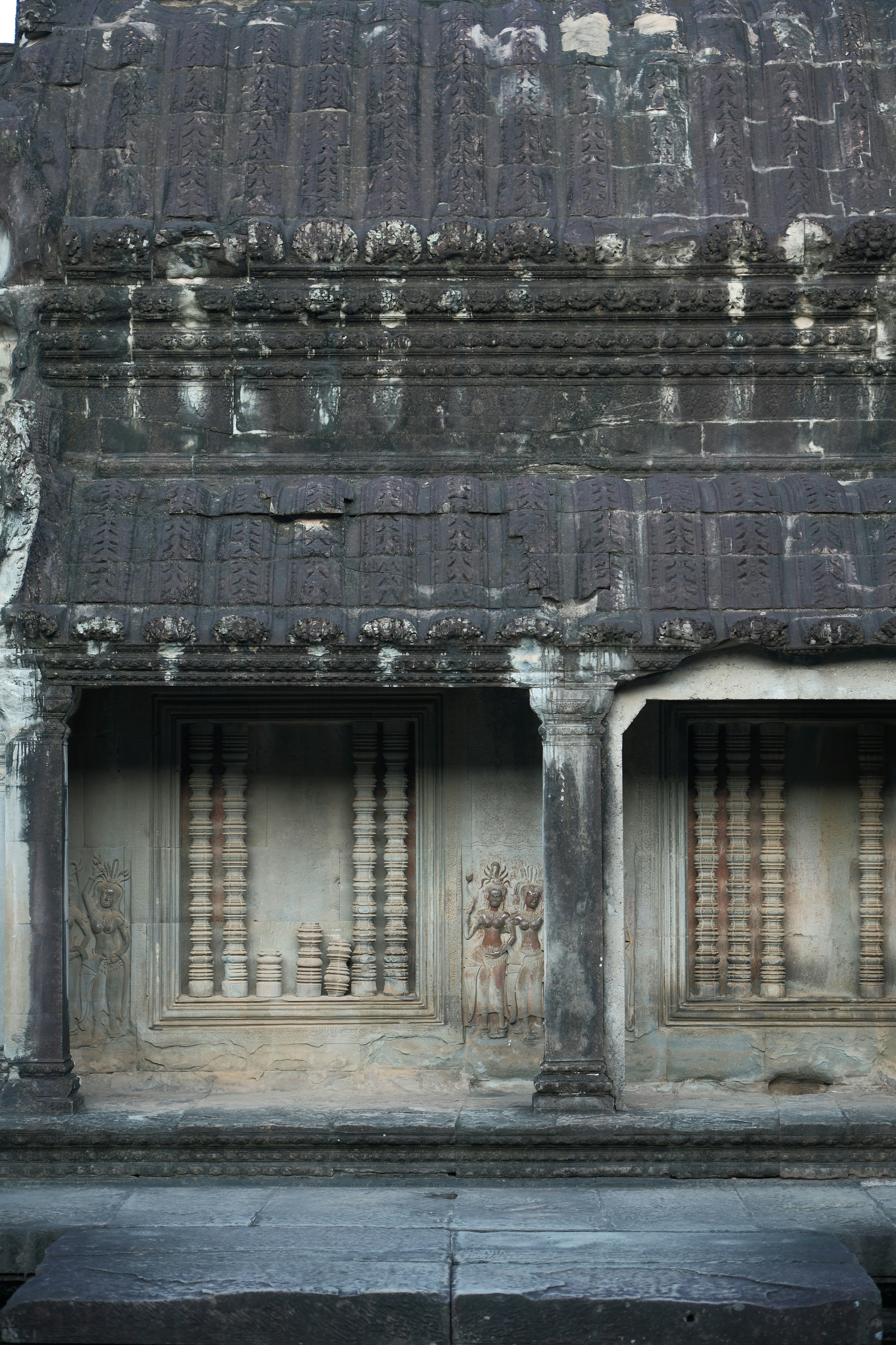 An old building with a clock on the side of it photo – Free Angkor wat ...