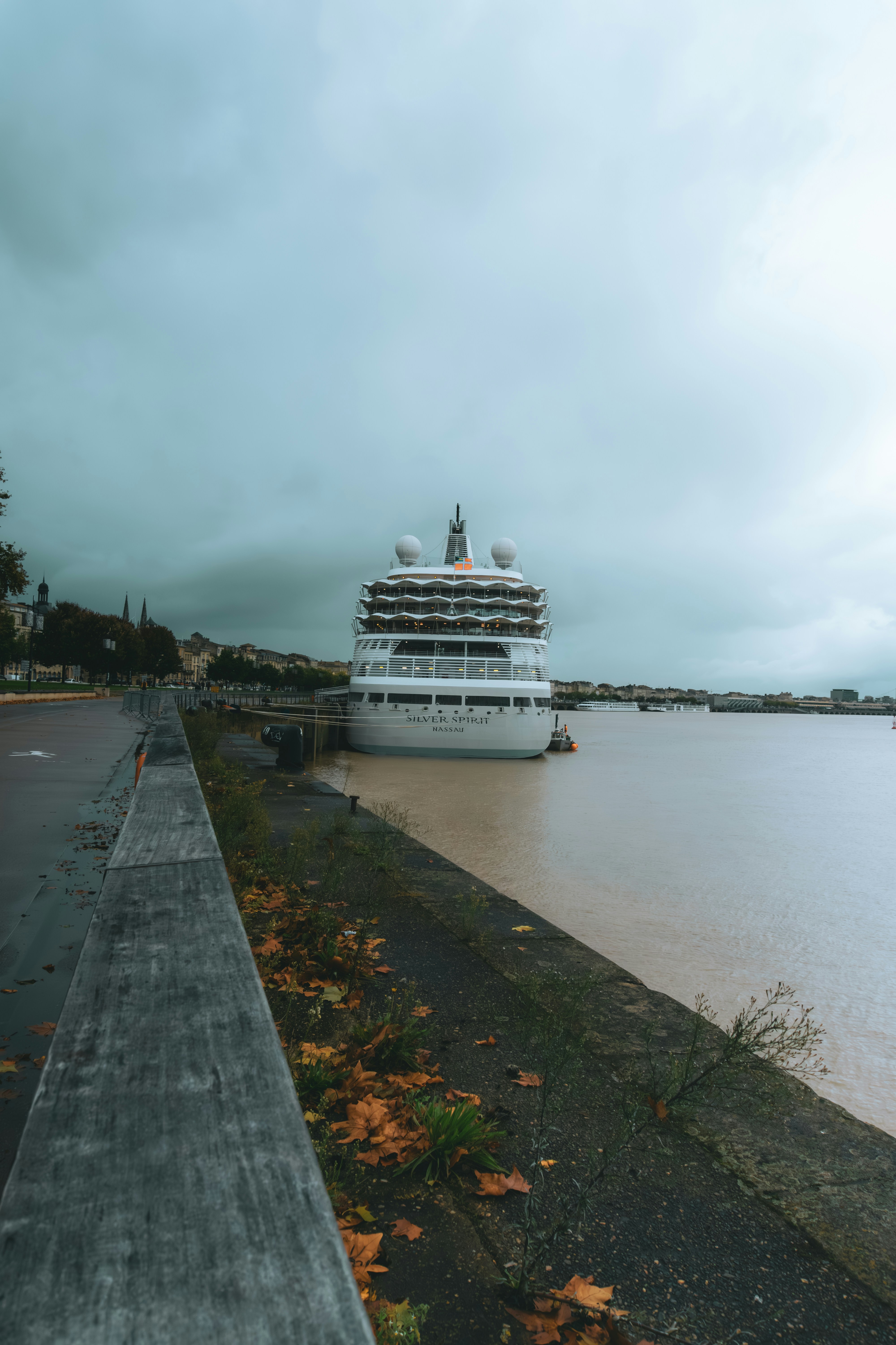 Docked Majesty: A Quiet Riverside Arrival