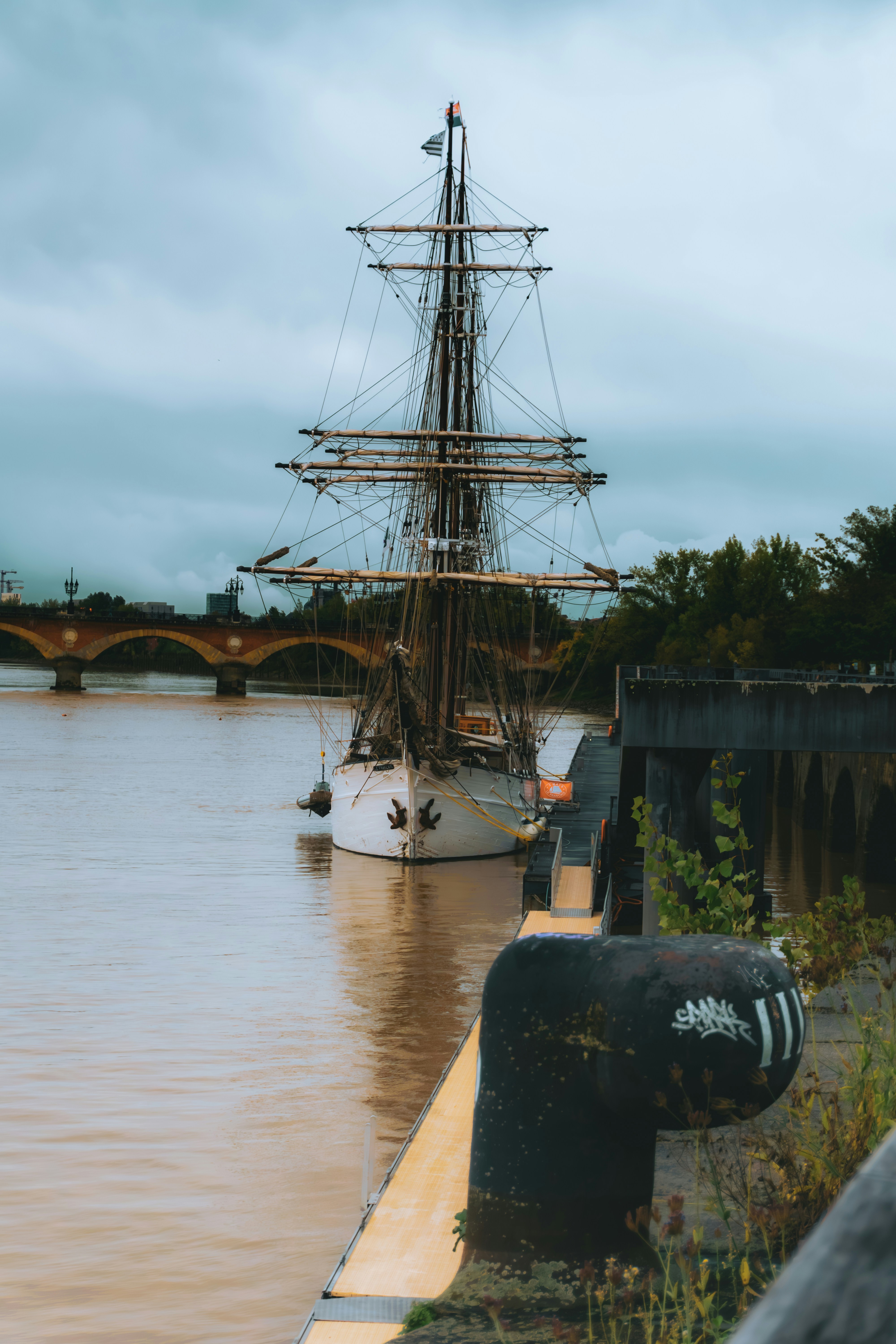 The Idle Galleon by the Riverside